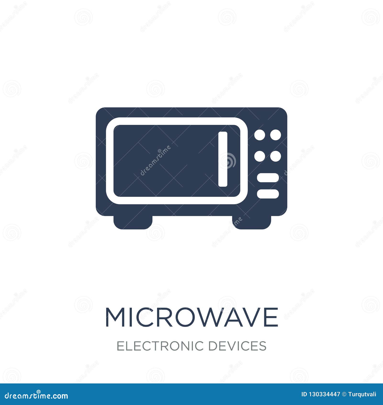 Microwave Icon. Trendy Flat Vector Microwave Icon on White Backg Stock ...