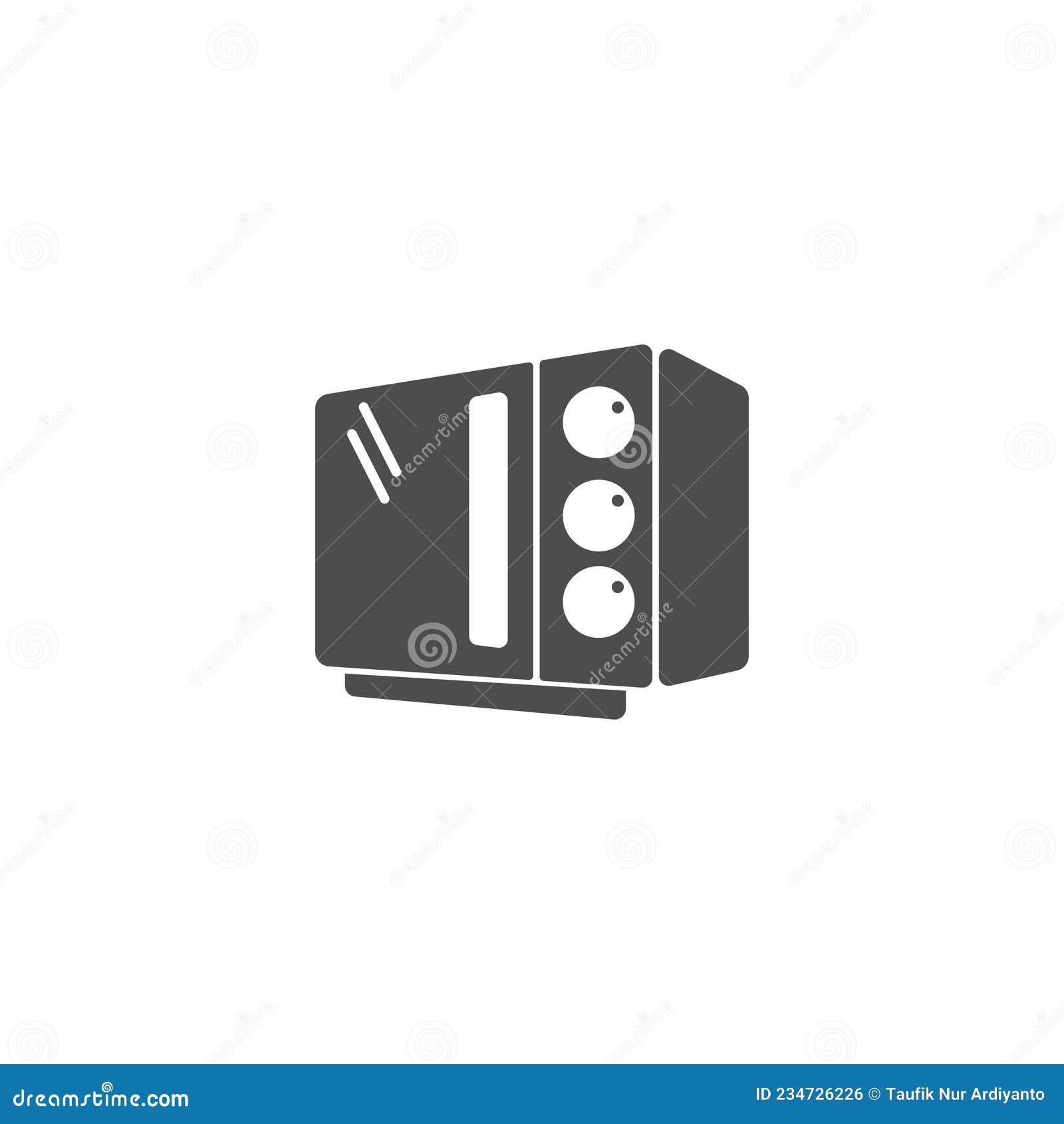 Microwave Oven Icon Logo Design Template Stock Vector - Illustration of ...