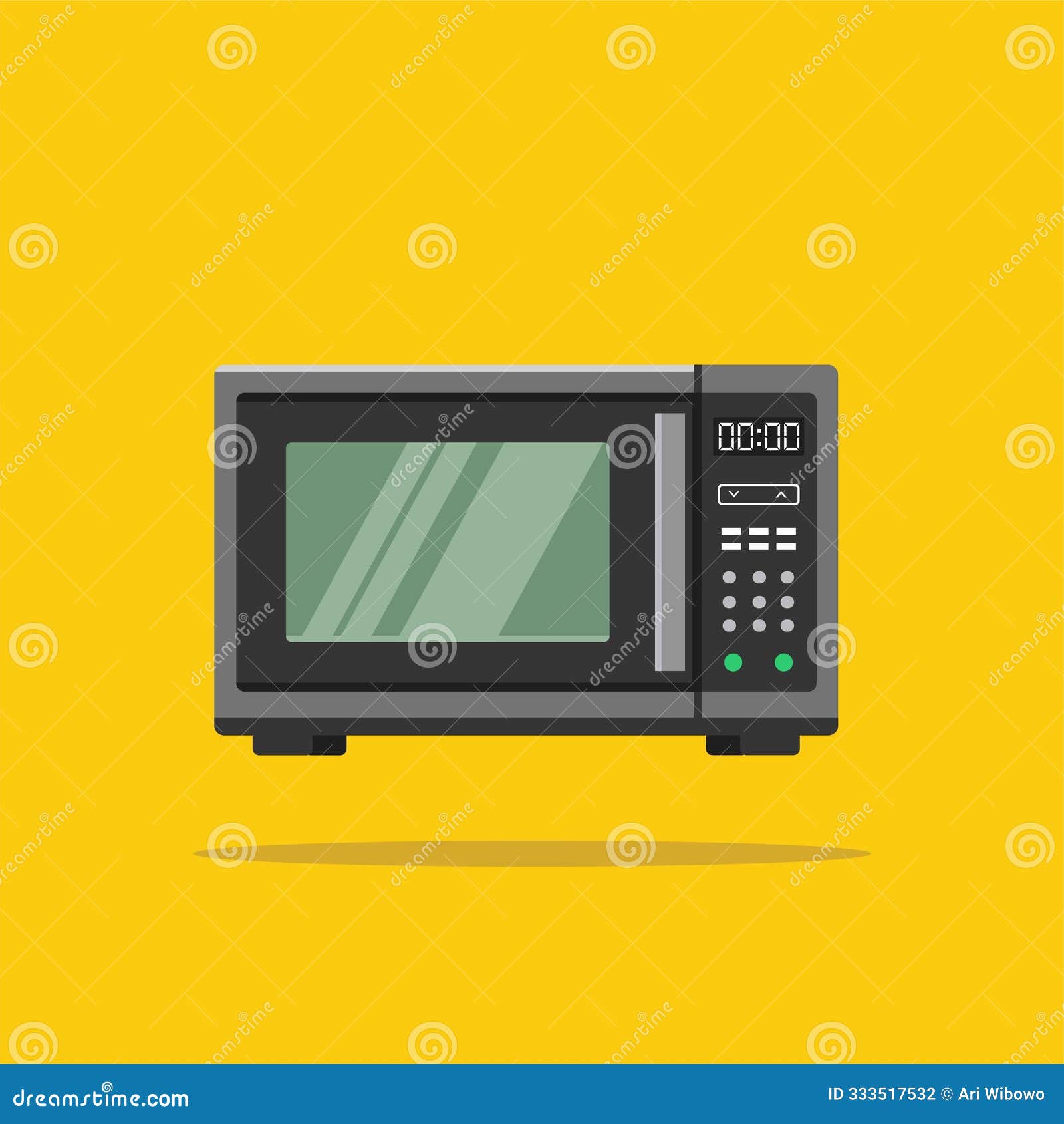 Microwave Oven Icon Logo with Timer, Cooking Utensil Illustration Stock ...