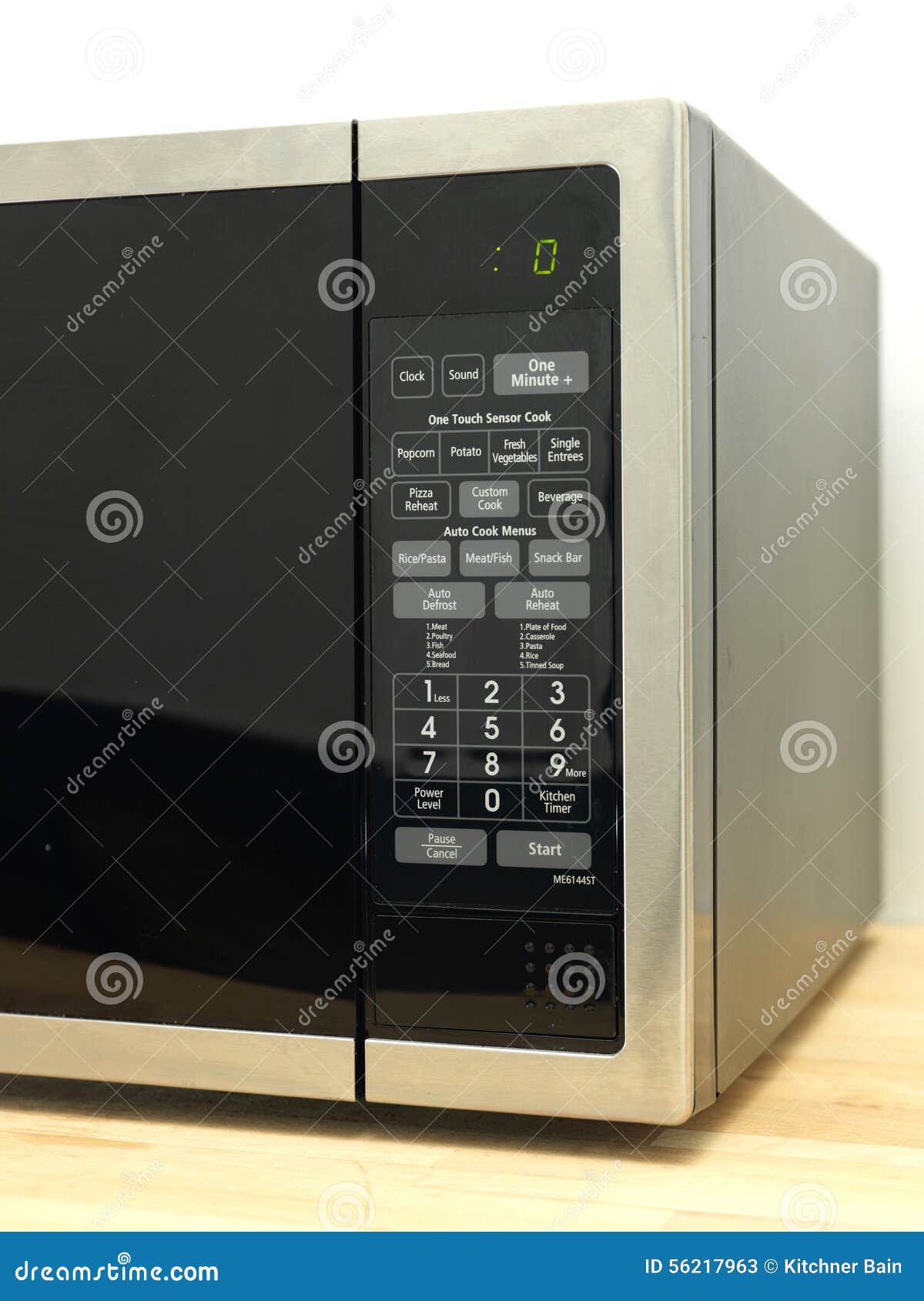 Microwave Oven stock image. Image of defrost, timer, white - 56217963
