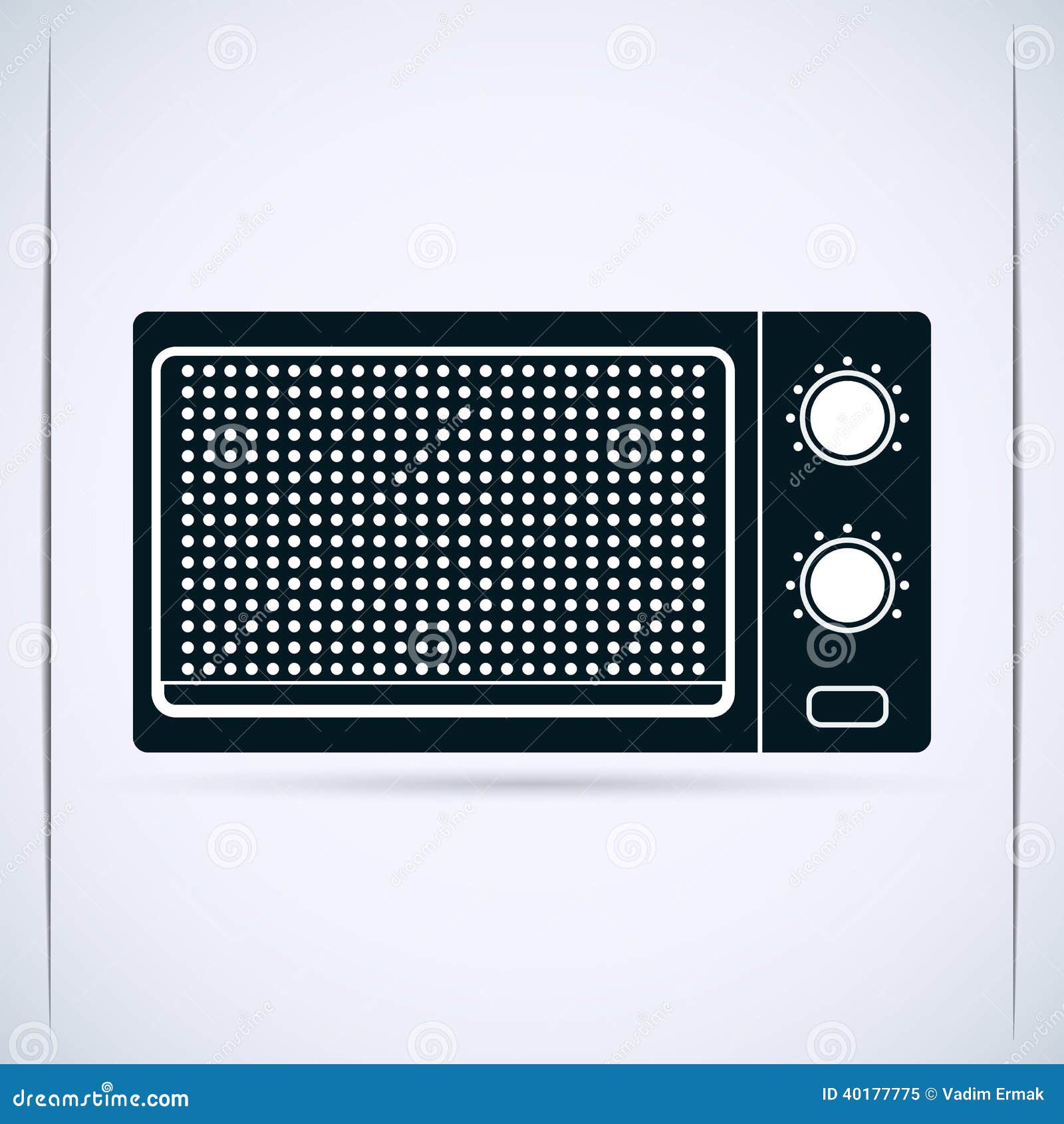 Microwave oven stock vector. Illustration of kitchenware - 40177775