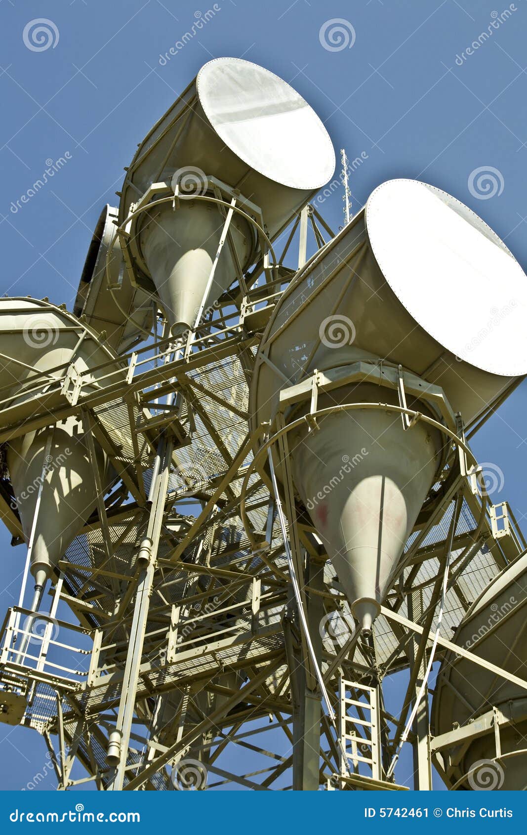Microwave Telecommunications Tower Stock Image - Image of ...