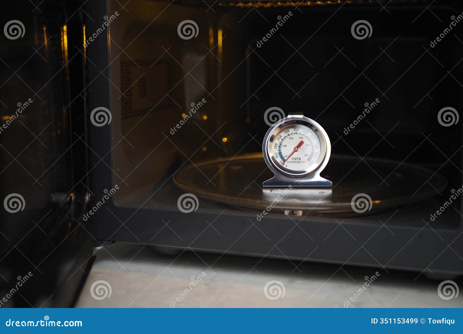 Microwave Temperature Gauge Located Inside the Microwave Oven Unit ...