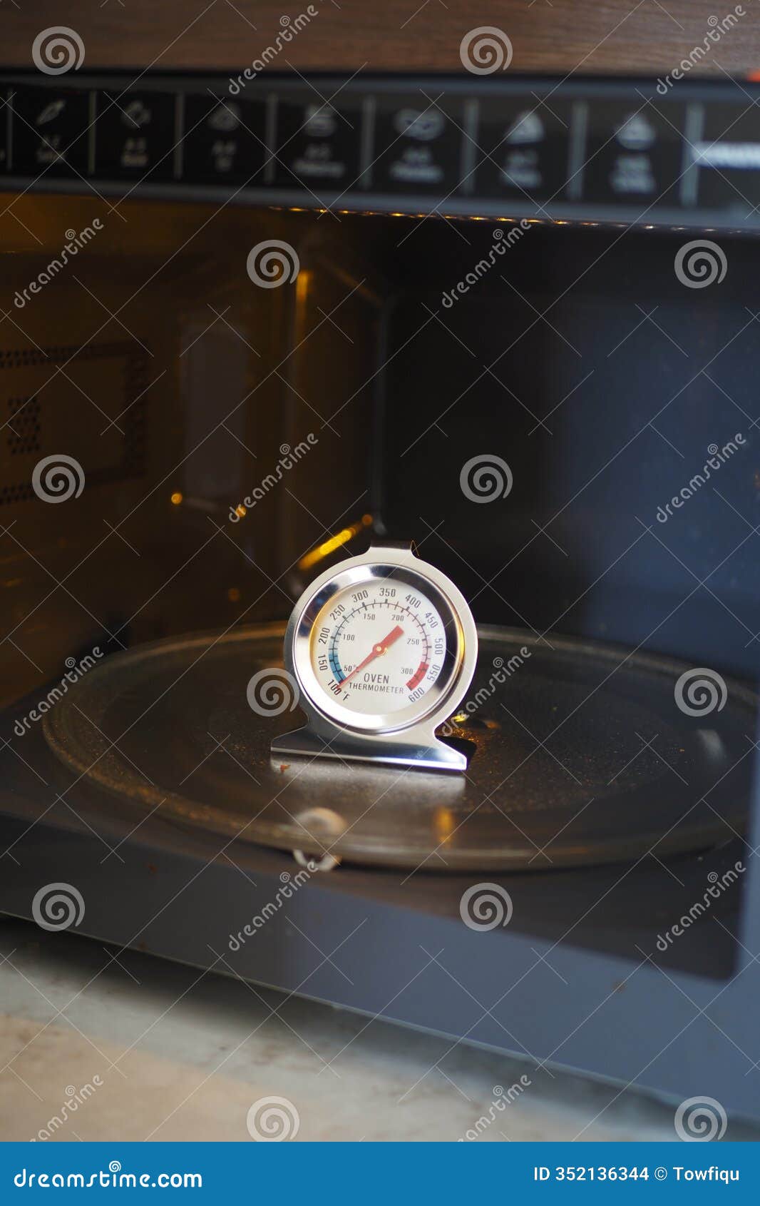 Microwave Temperature Gauge Located Inside the Microwave Oven Unit ...