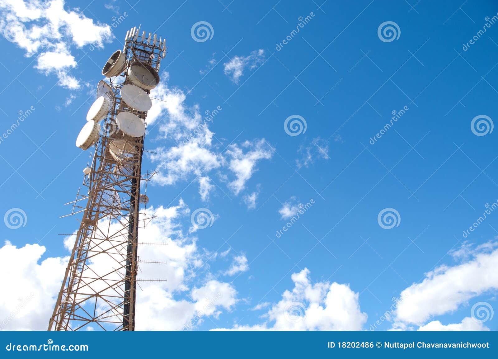 Microwave tower stock photo. Image of microwave, link - 18202486