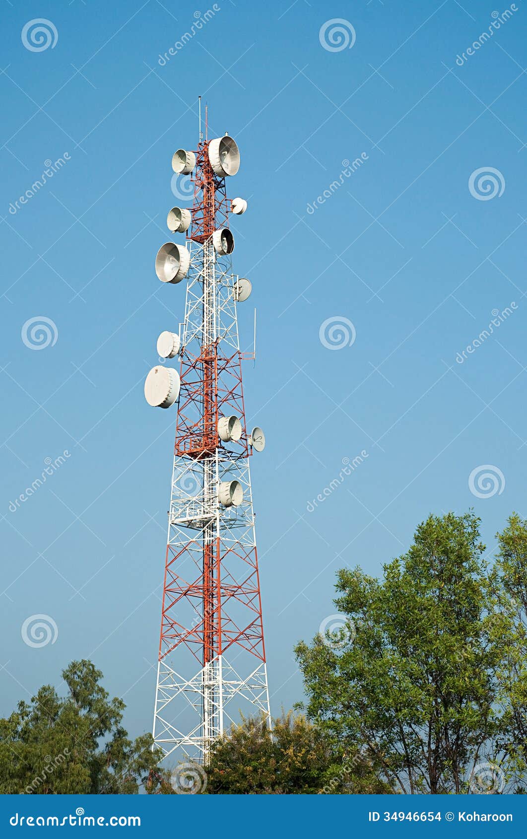 Microwave Communications Tower