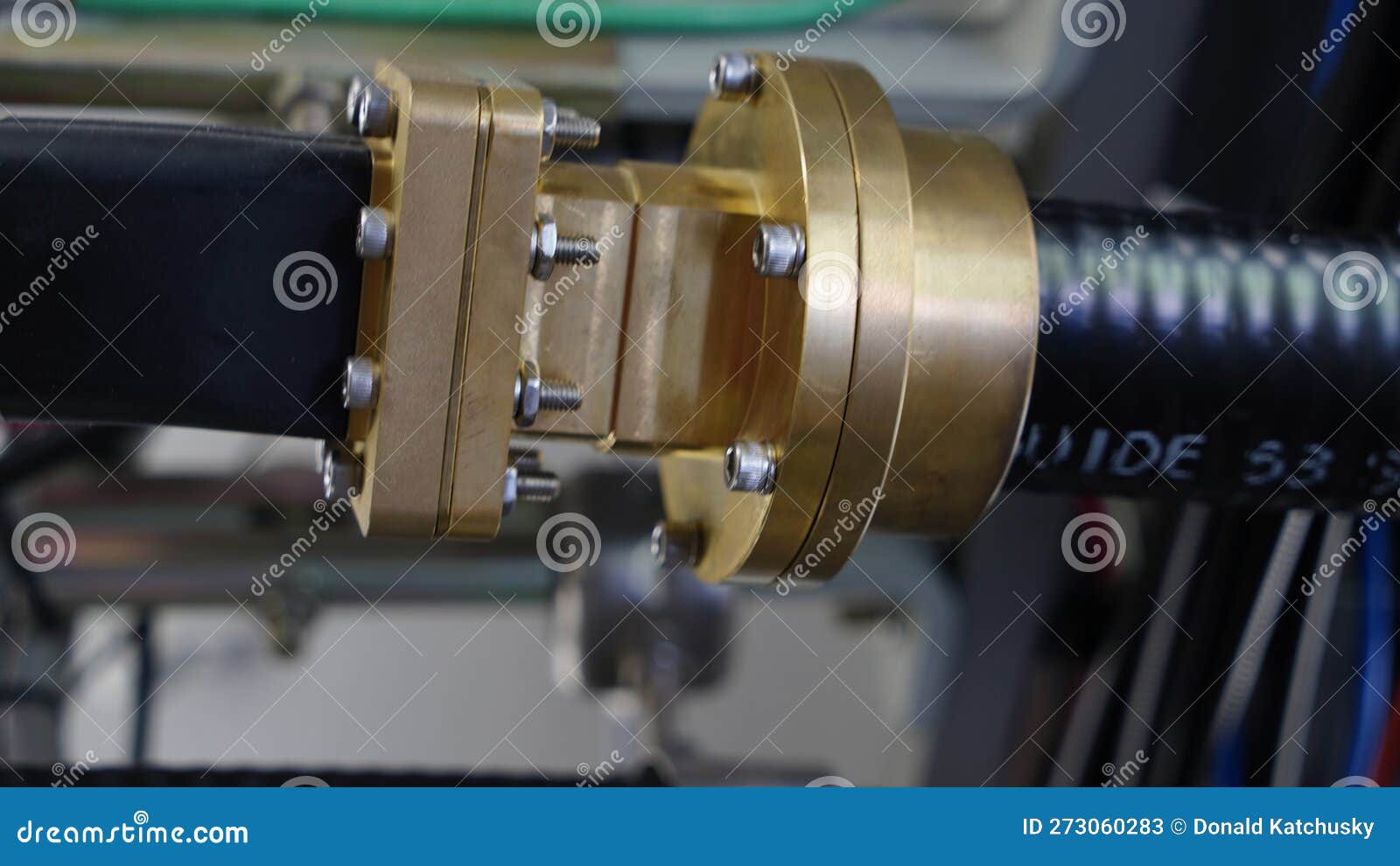 Microwave Waveguide Connection Editorial Stock Photo - Image of ...