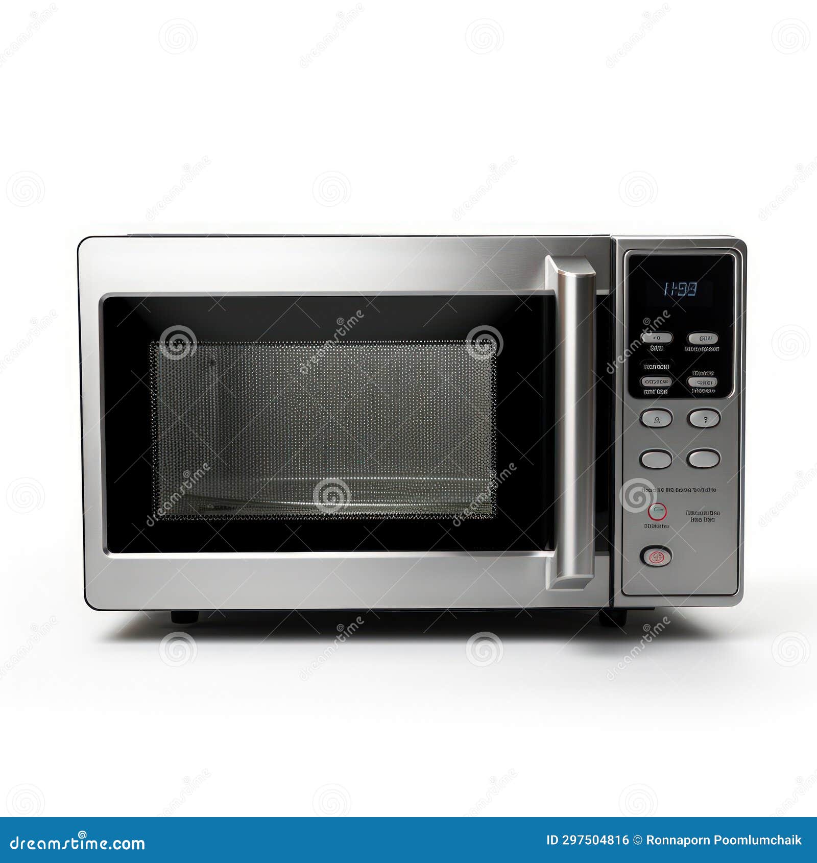 Microwave on a White Background Stock Illustration - Illustration of ...
