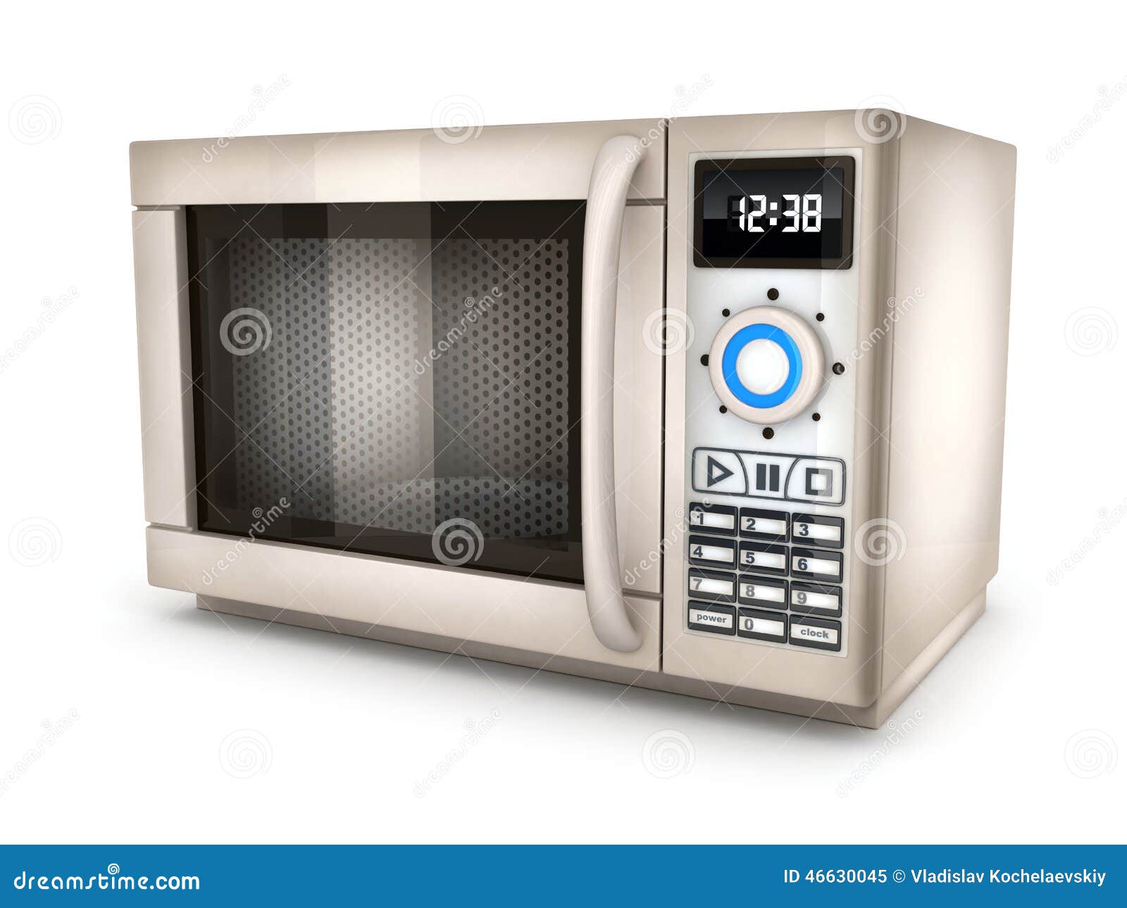 Microwave stock illustration. Illustration of brown, range - 46630045