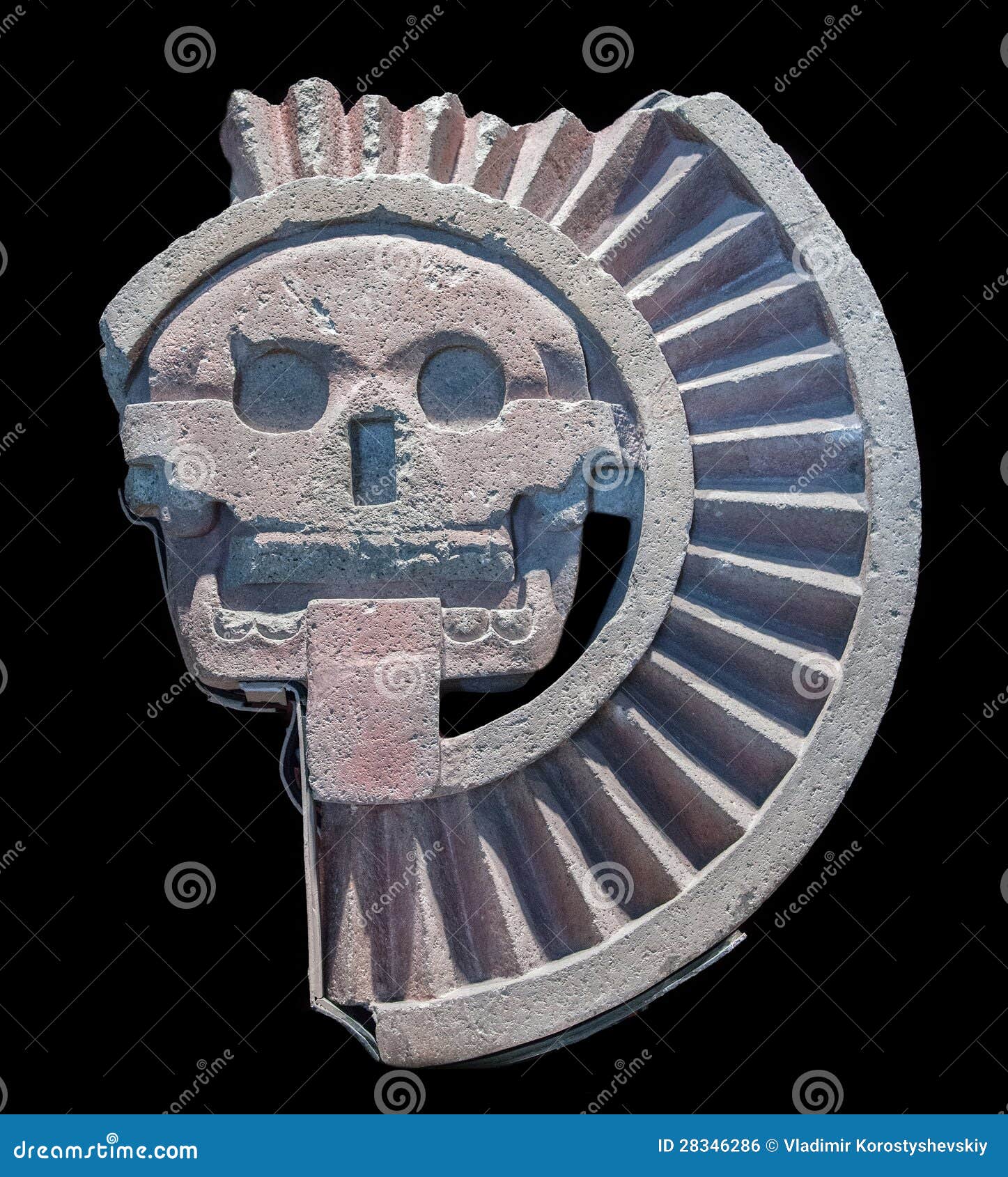 Mictlantecuhtli, an Aztec God of the Dead Stock Photo - Image of ...
