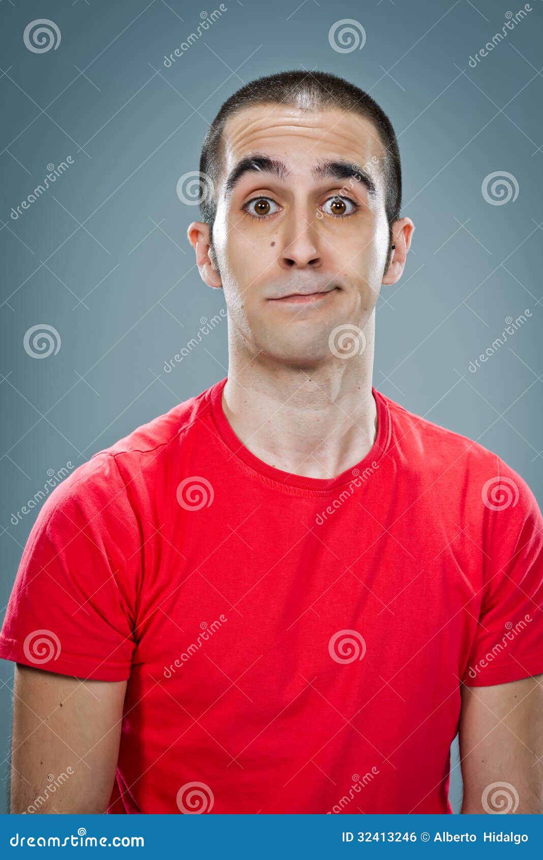 Mid Adult Man with Confused Expression Stock Photo - Image of ...