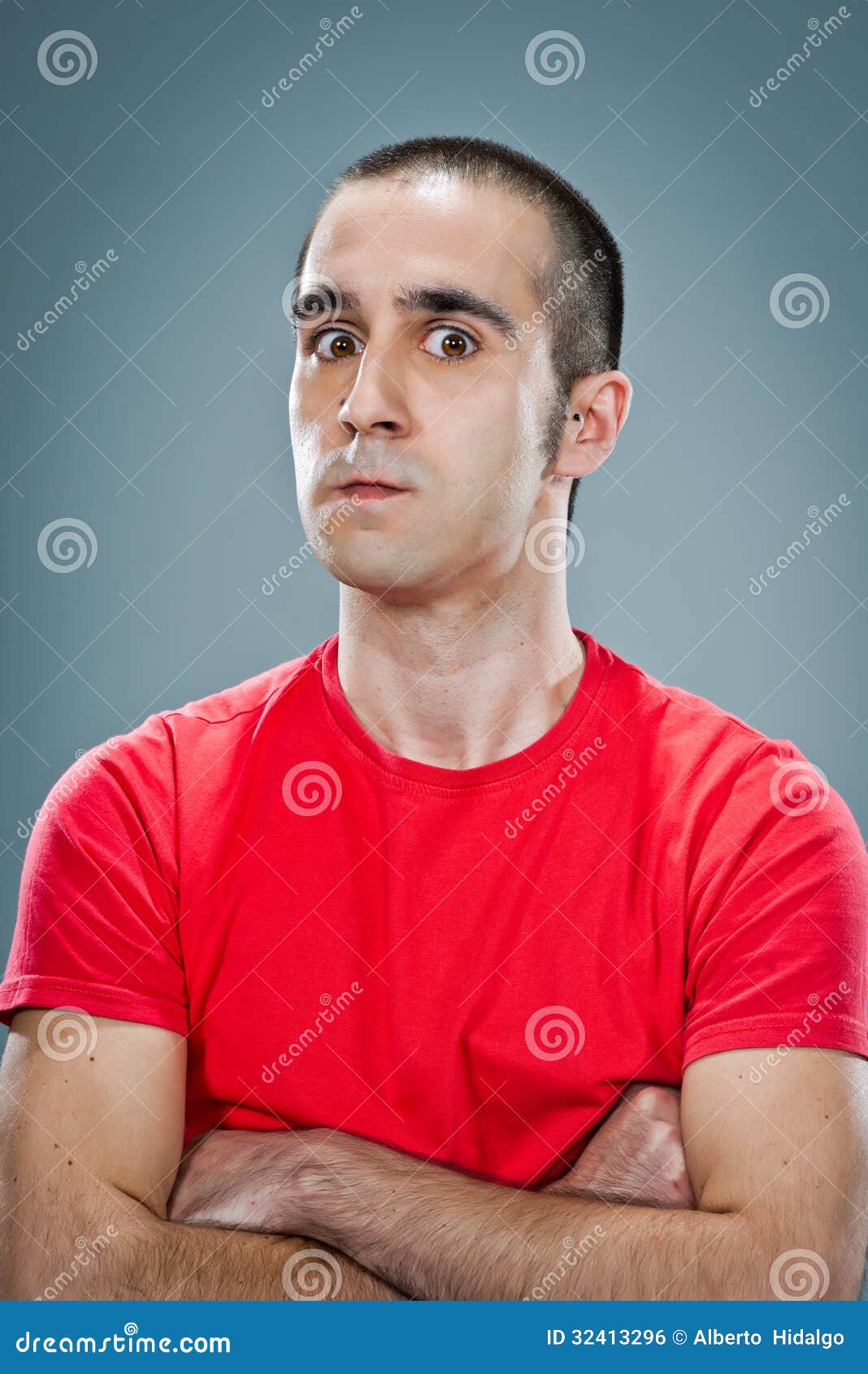 Mid Adult Man with Confused Expression Stock Photo - Image of looking ...