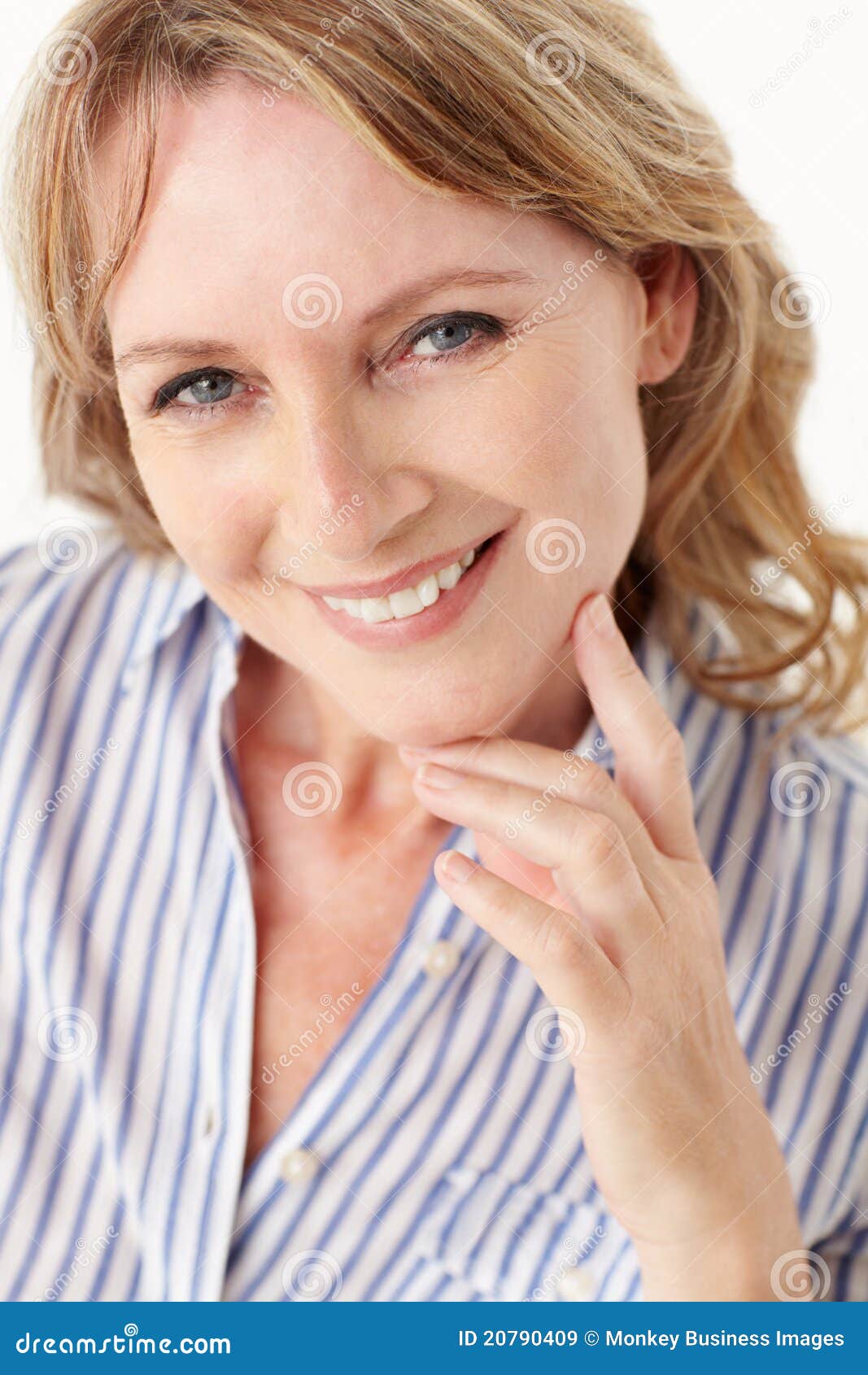 Mid Age Woman Head and Shoulders Stock Image - Image of adult ...