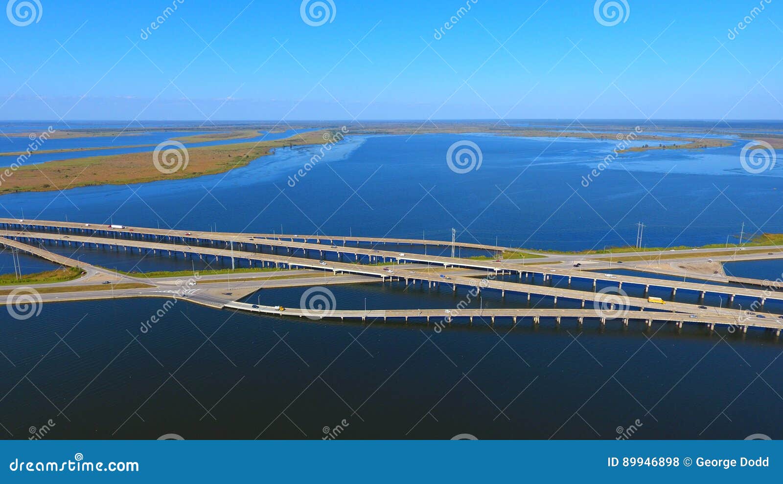Mid bay stock photo. Image of blue, delta, highway, interstate - 89946898