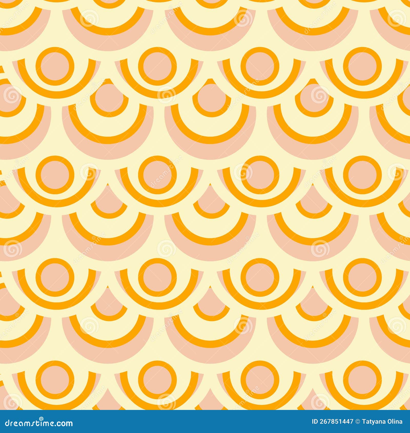 Mid Century Retro Vintage Pattern 70s Stock Vector - Illustration of ...