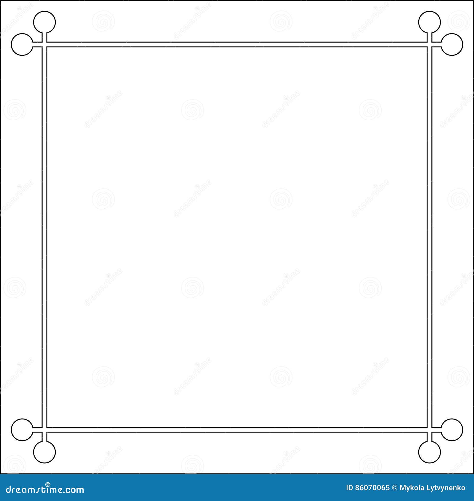 Mid Century 50s Frame Photo Border Stock Vector - Illustration of ...