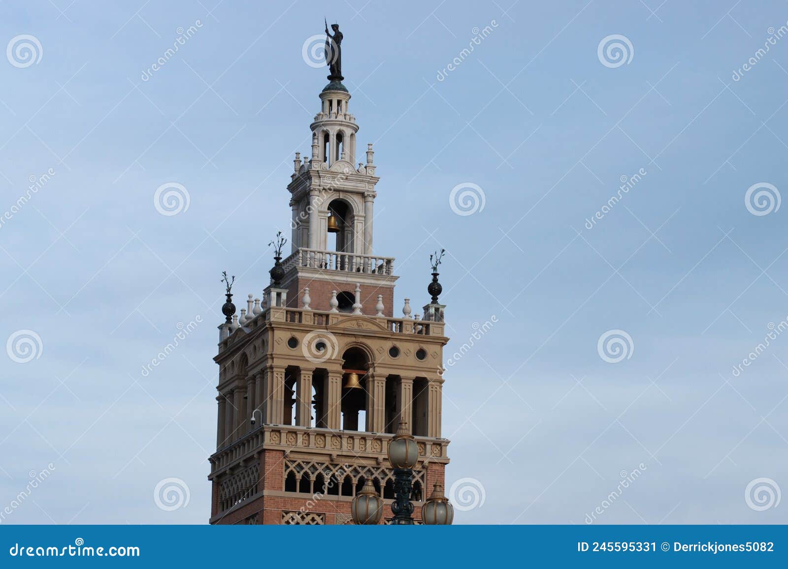 A Mid-evil Looking Tower Standing High in the Sky Stock Image - Image ...