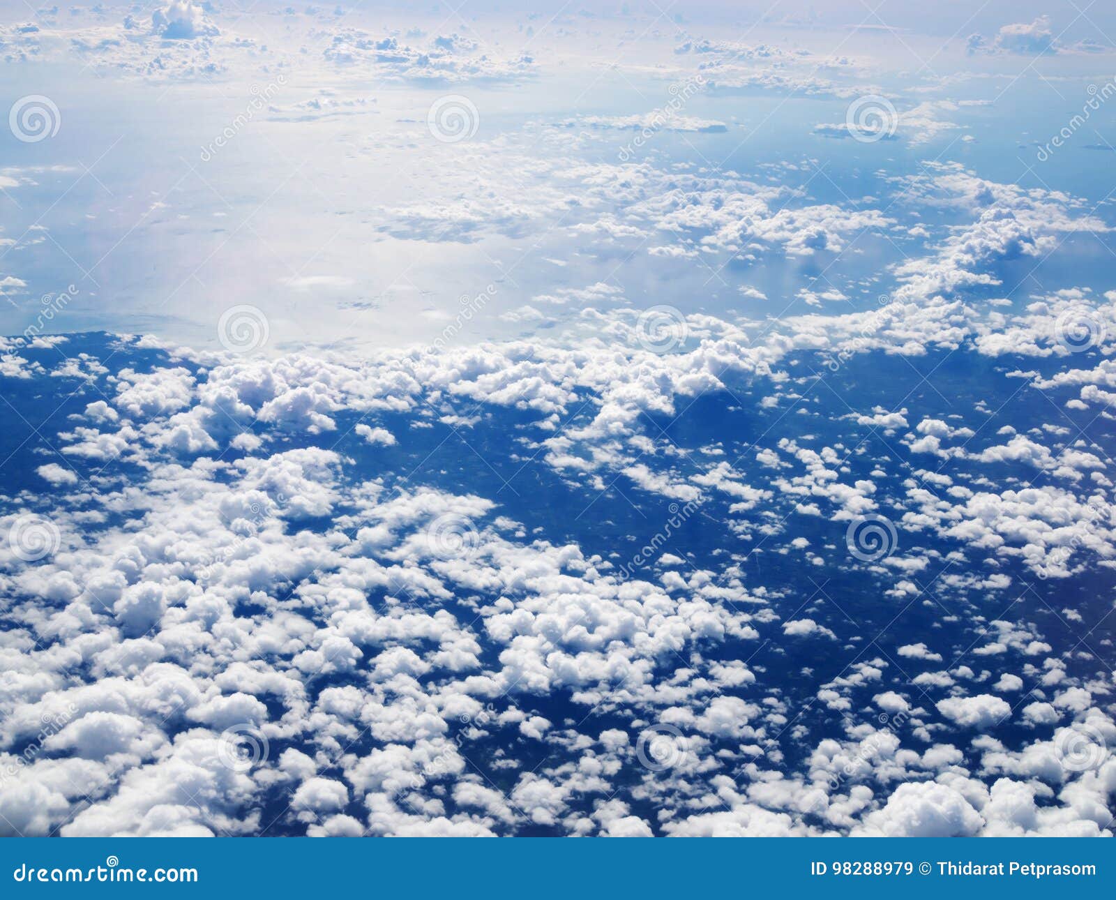 Mid-level Cloudscape Altocumulus White Clouds. Altocumulus Middle-altitude Cloud in ...