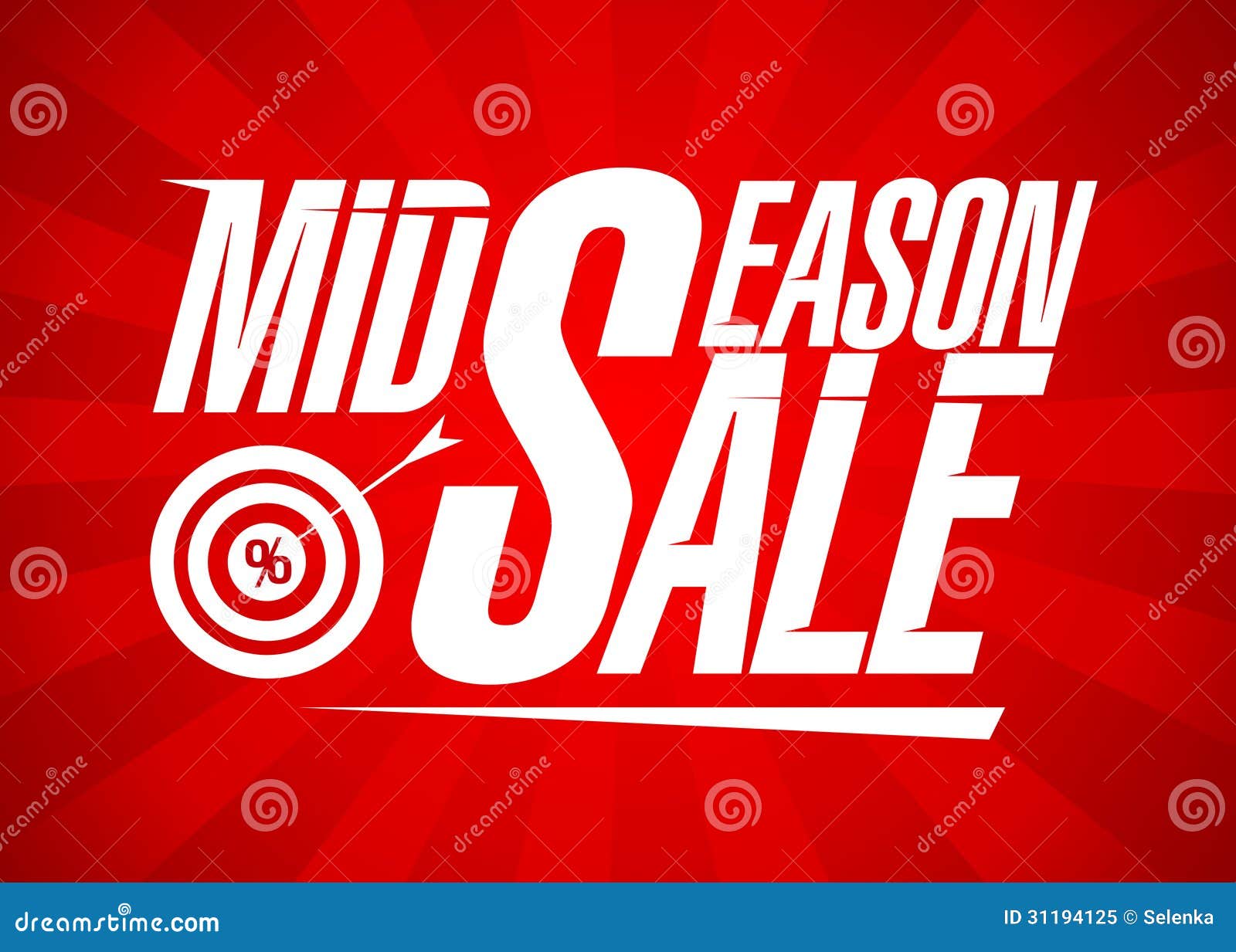 Mid Season Sale Design Template Stock Vector - Illustration of pricetag ...