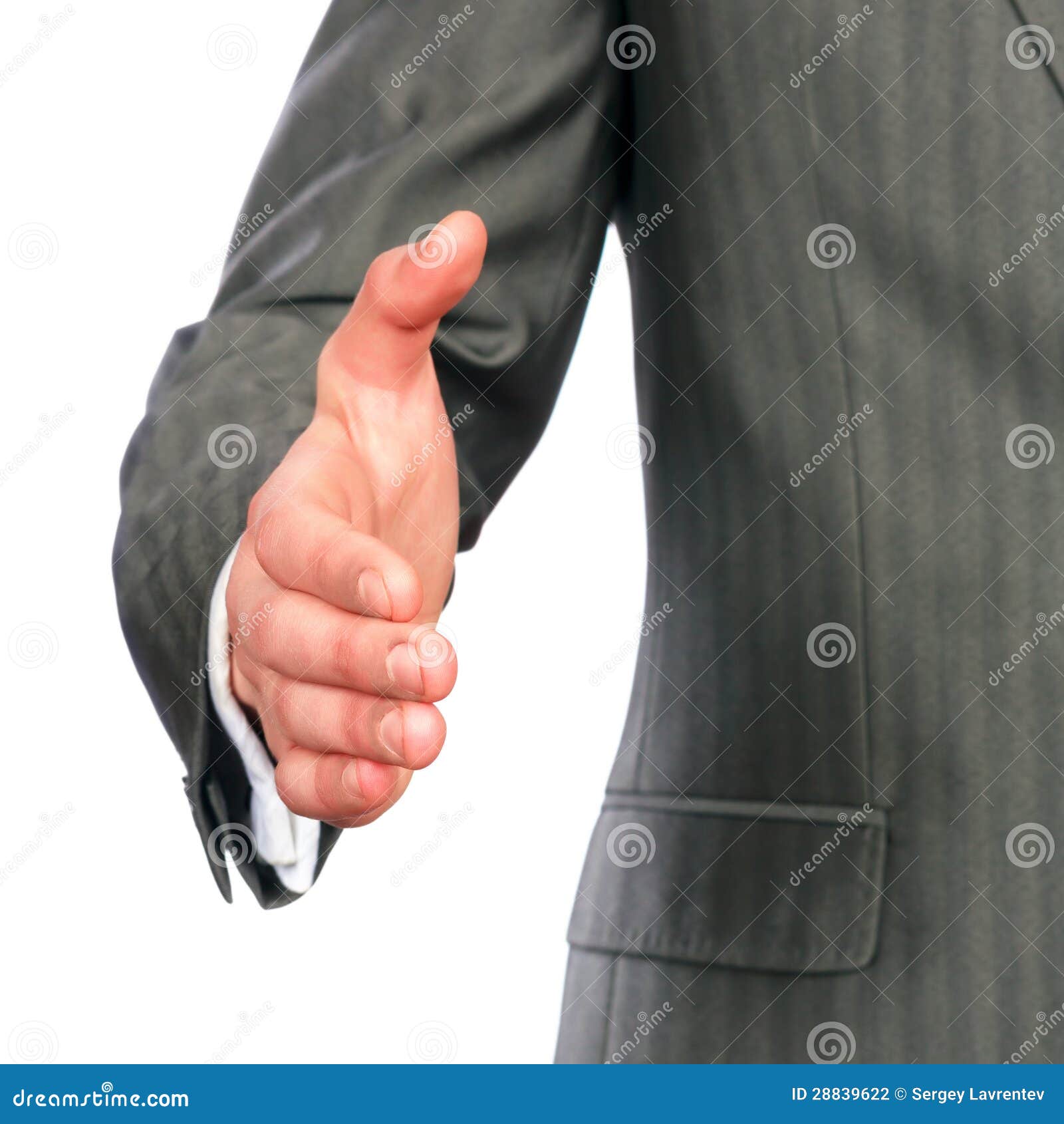 Mid Section of a Business Man Offering Handshake Stock Photo - Image of ...