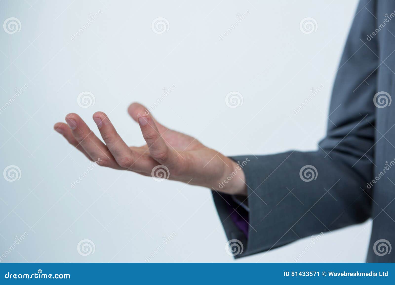 Mid Section of a Businessman Offering a Helping Hand Stock Image ...