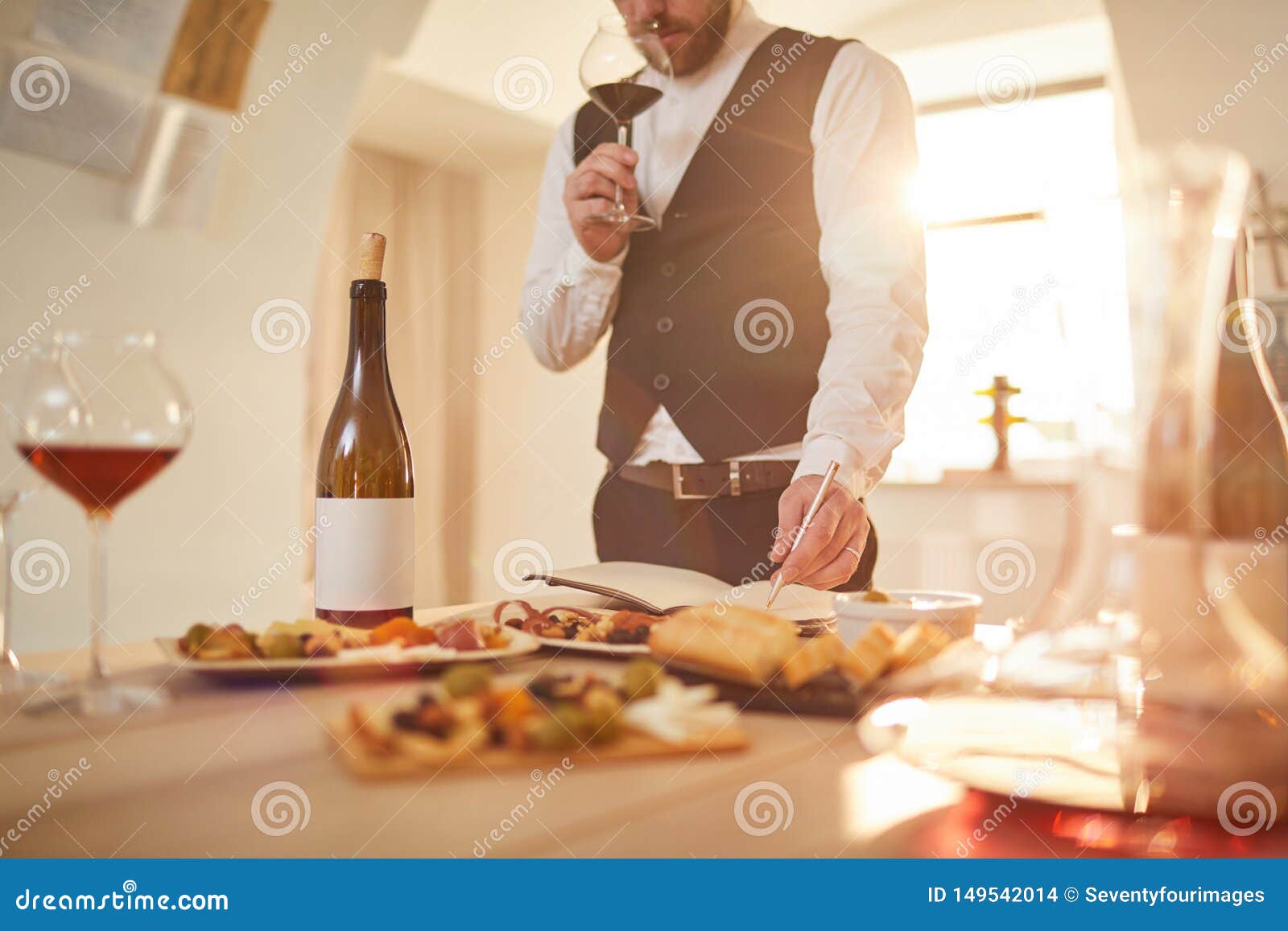 Wine Tasting Expert stock photo. Image of expert, industry - 149542014