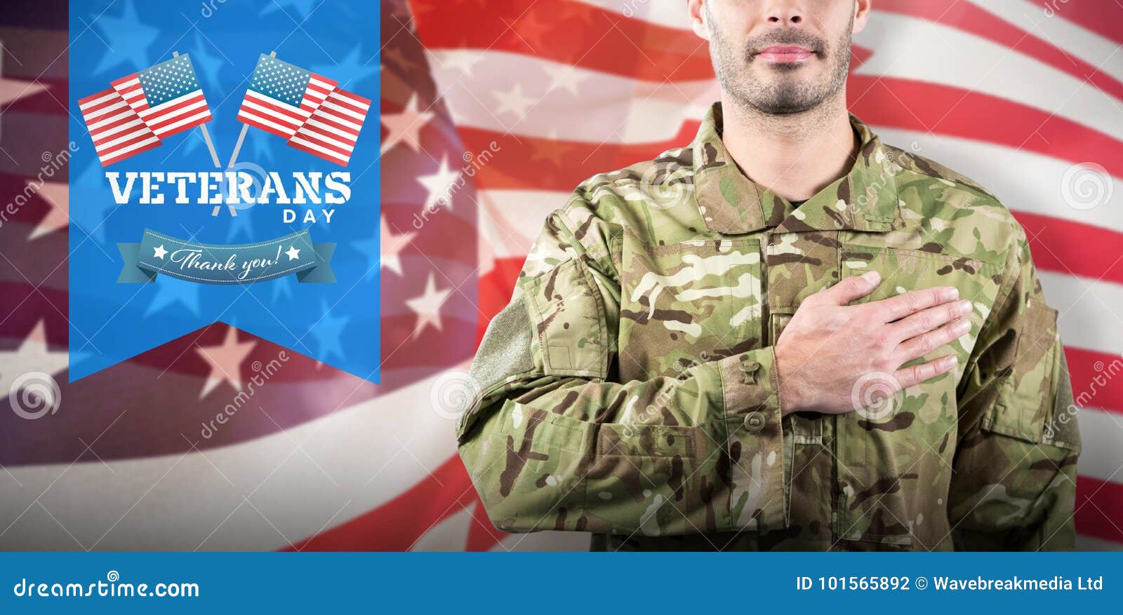 Composite Image of Mid Section of Soldier Taking Oath Stock Photo ...