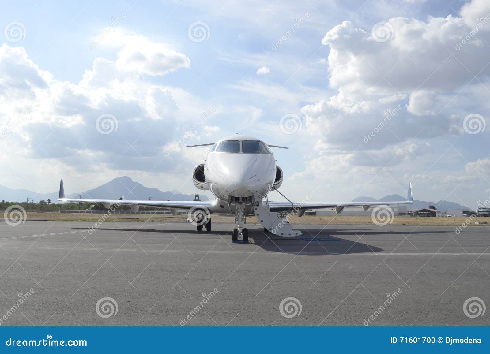 Mid Size Jet with winglets stock photo. Image of size - 71601700