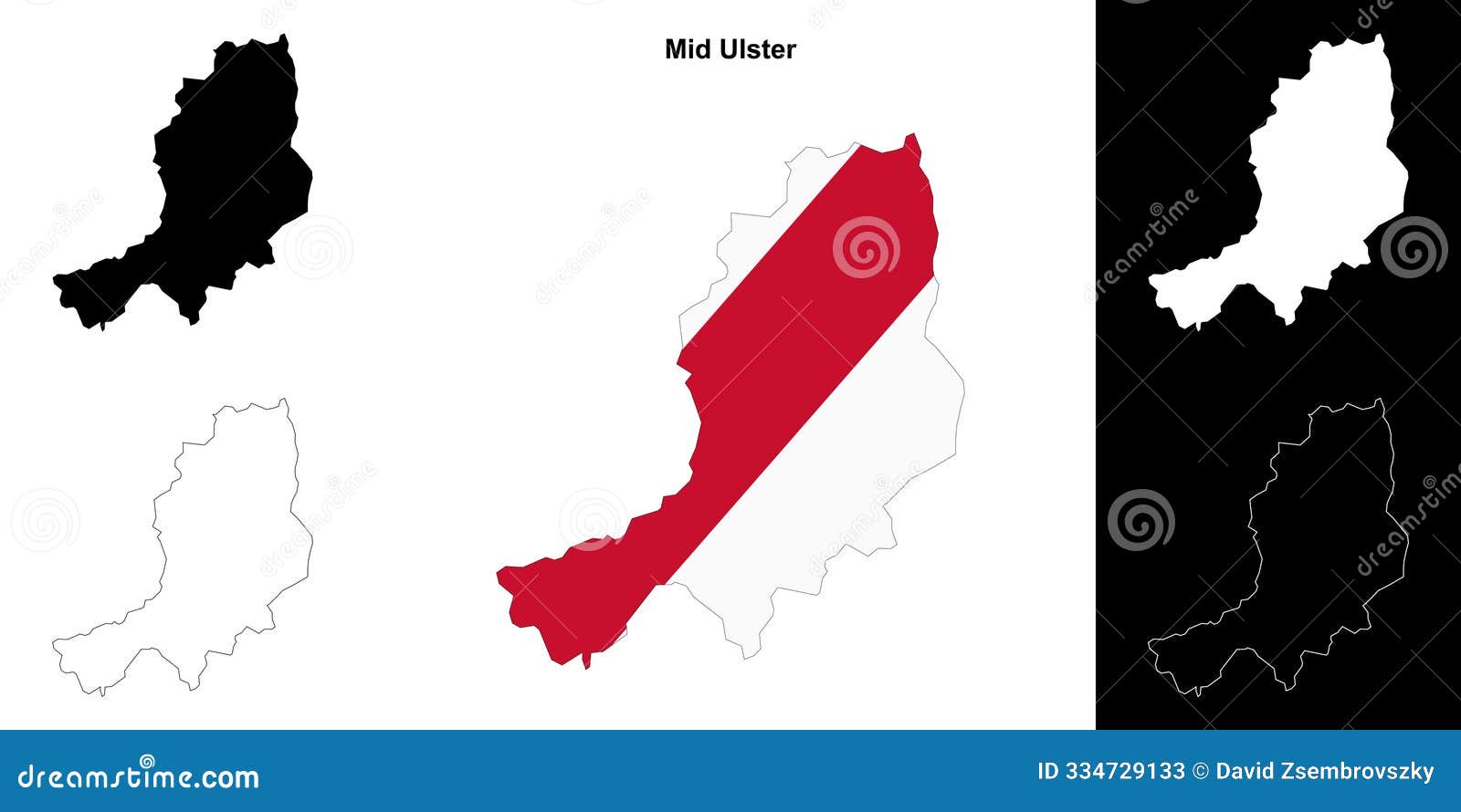 Ulster Outline Map Cartoon Vector | CartoonDealer.com #324051775