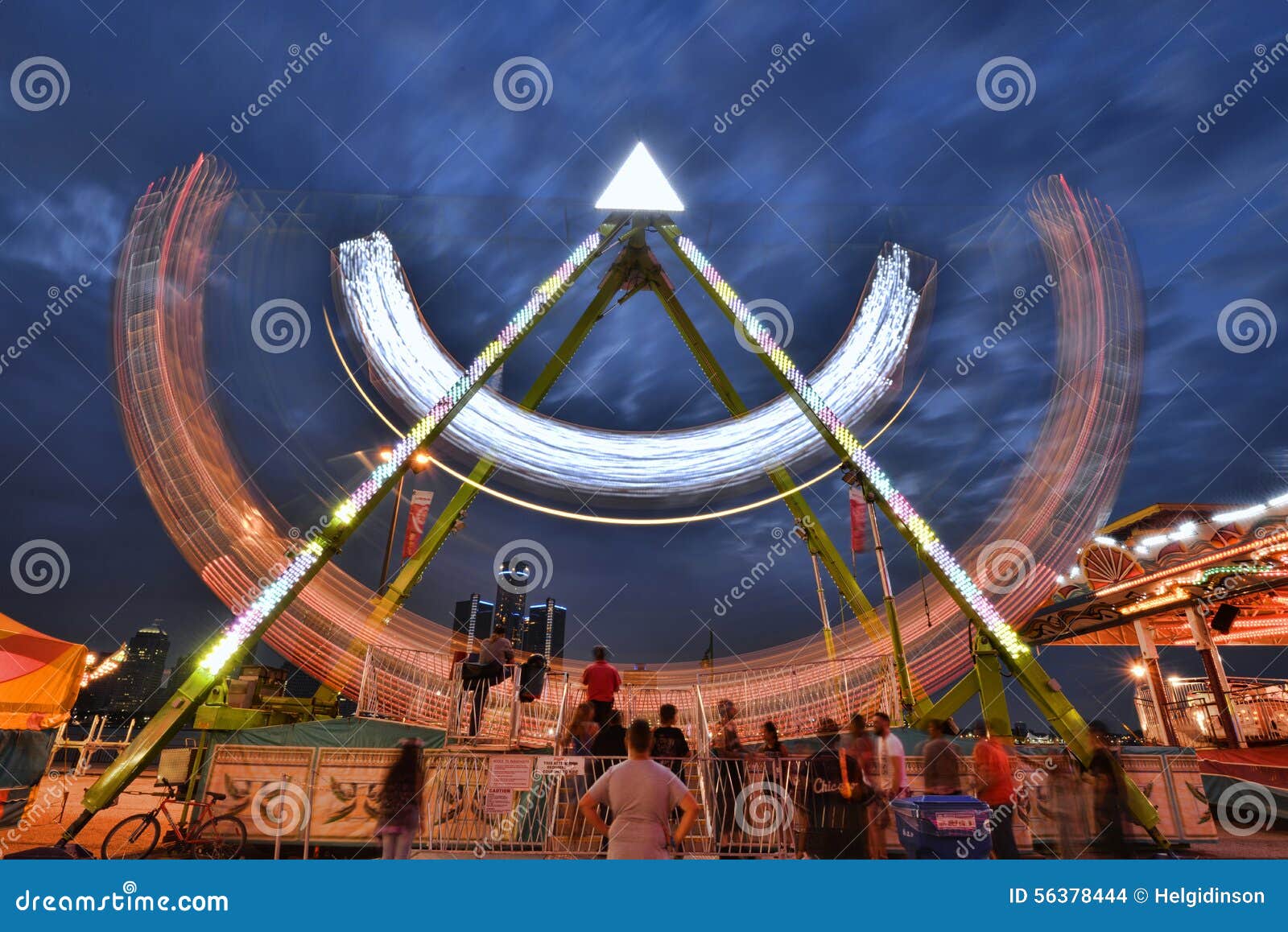 Mid-way ride stock photo. Image of centrifugal, colorful - 56378444