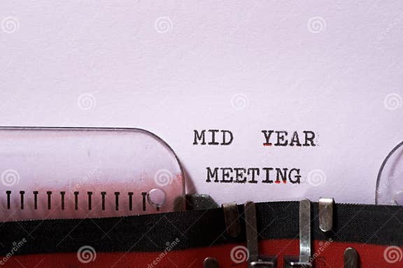 Mid year meeting phrase stock photo. Image of cooperation - 213078114