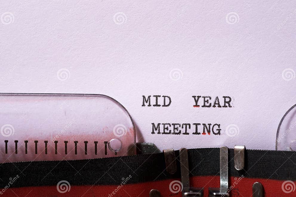 Mid year meeting phrase stock photo. Image of cooperation - 213078114