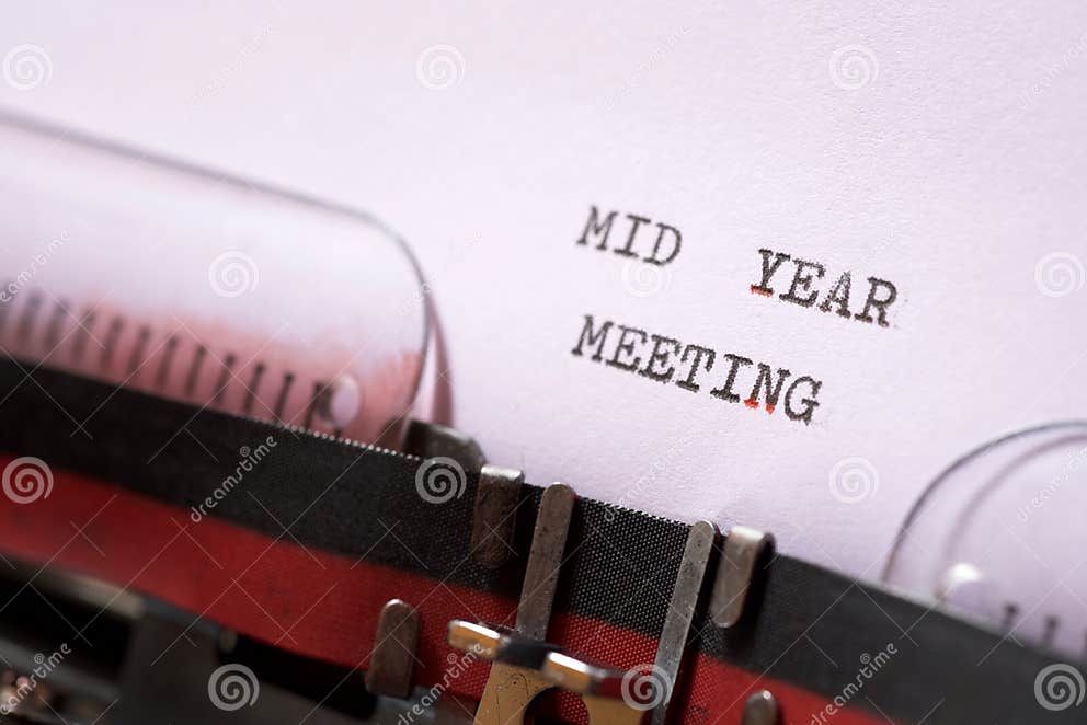 Mid year meeting phrase stock photo. Image of conceptual - 213078140