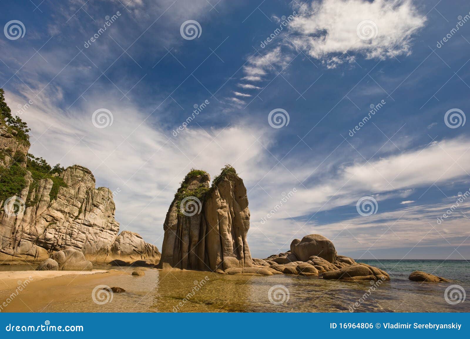 Midday landscape. stock photo. Image of ocean, beauty - 16964806