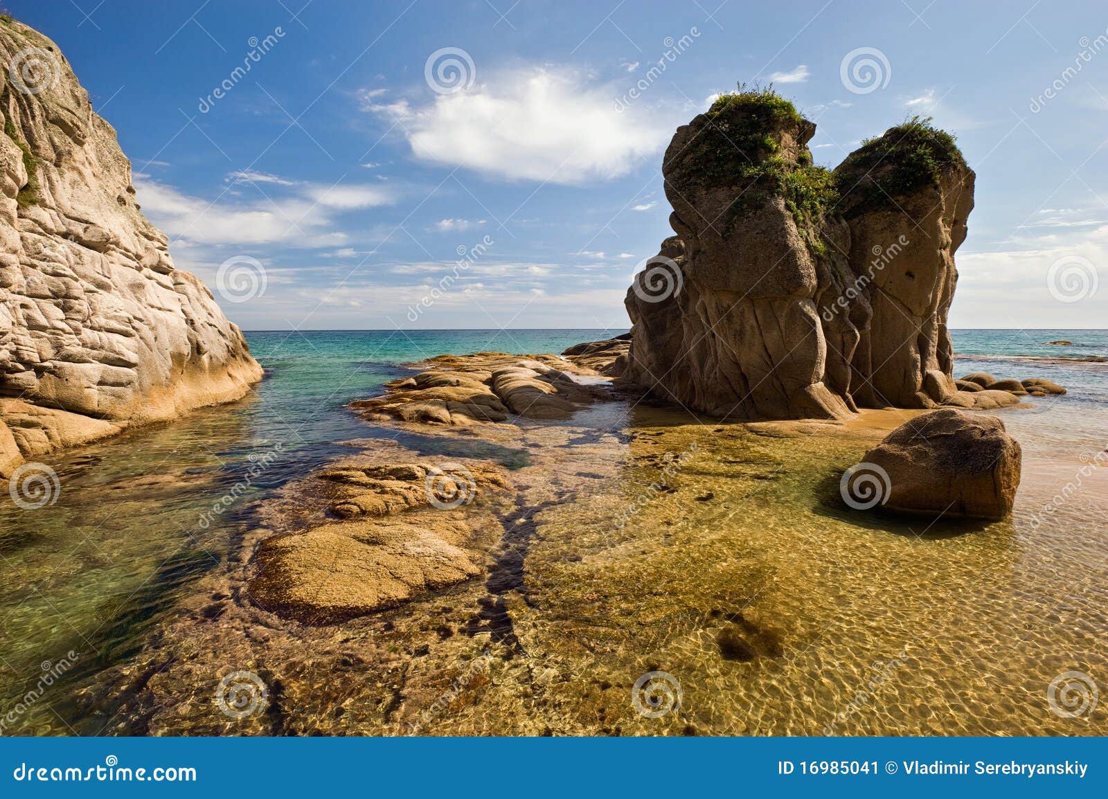 Midday landscape. stock image. Image of colorful, seaside - 16985041