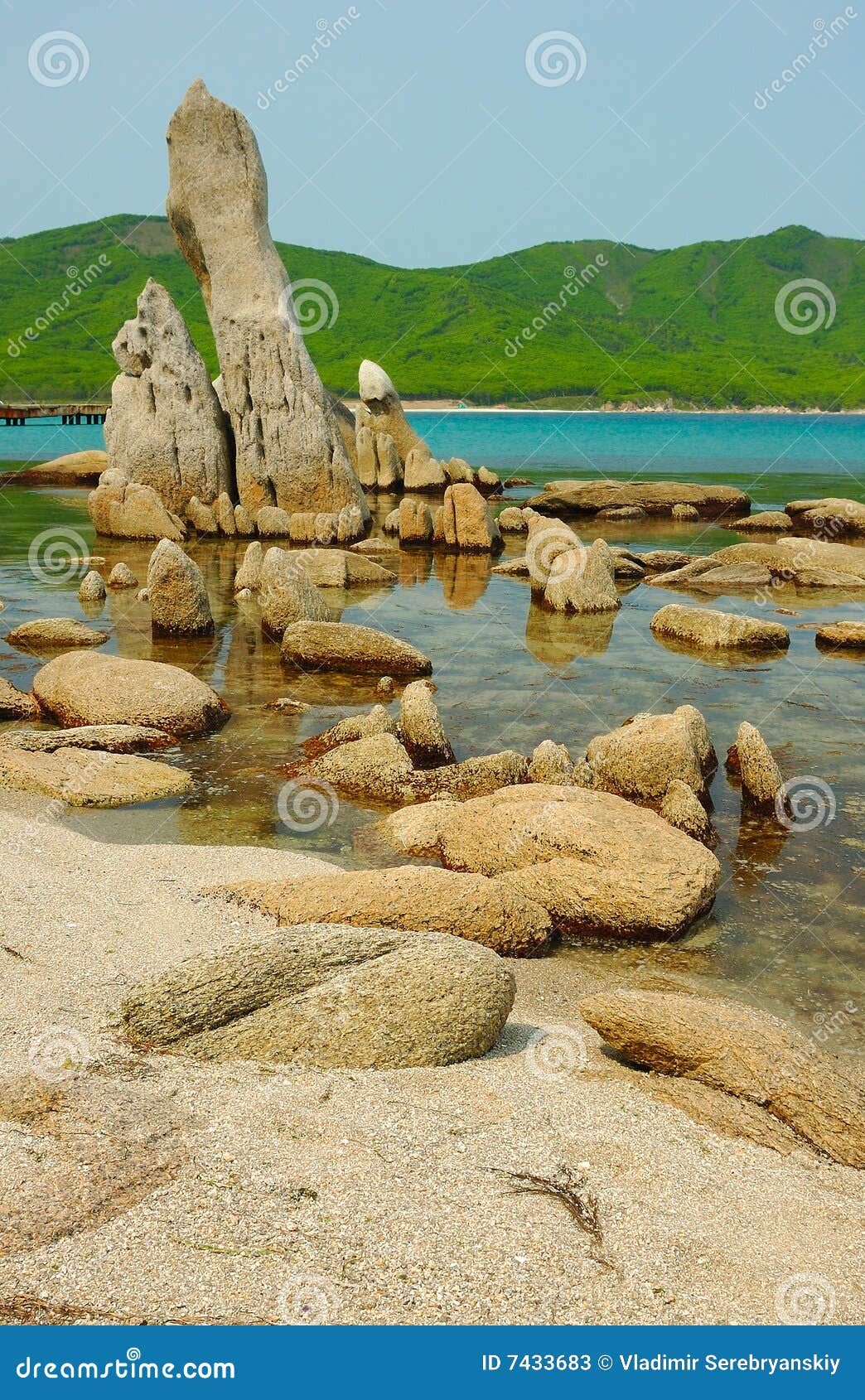 Midday landscape-2 stock image. Image of seaside, stone - 7433683
