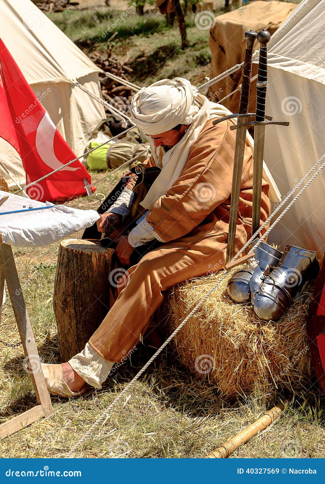 Middeleeuws Gevecht redactionele stock afbeelding. Image of spanje ...