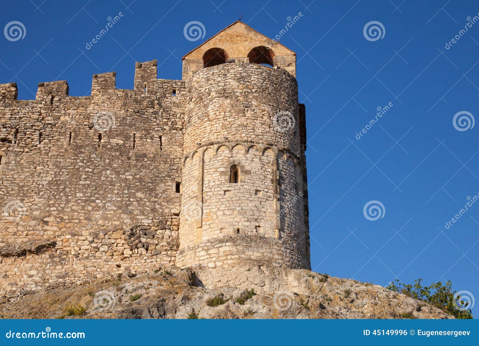 Middeleeuws Steenkasteel in Oude Calafell, Spanje Stock Foto - Image of ...