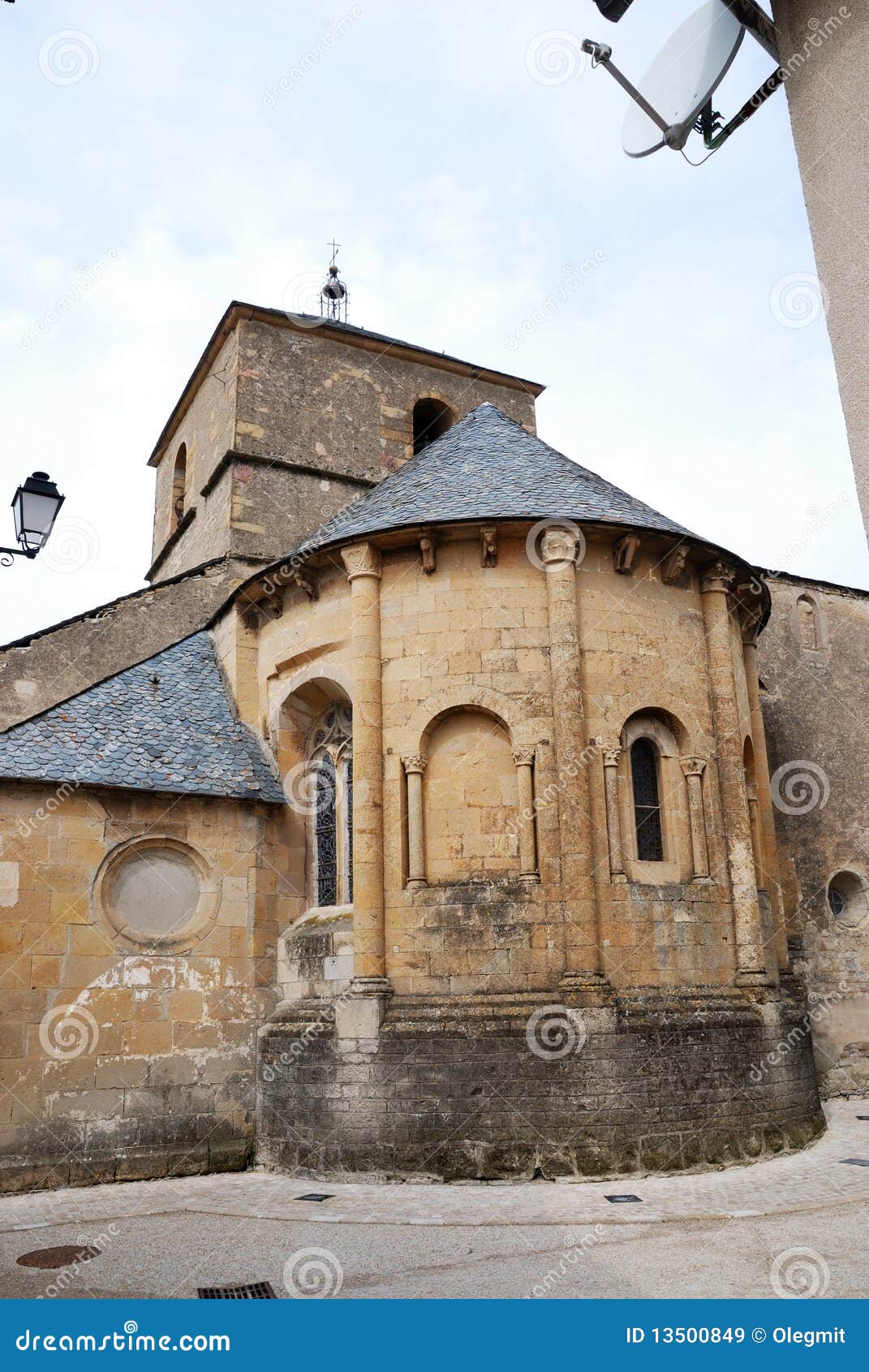Middeleeuwse Gebouwen Van Franse Stad Stock Afbeelding - Image of laag ...