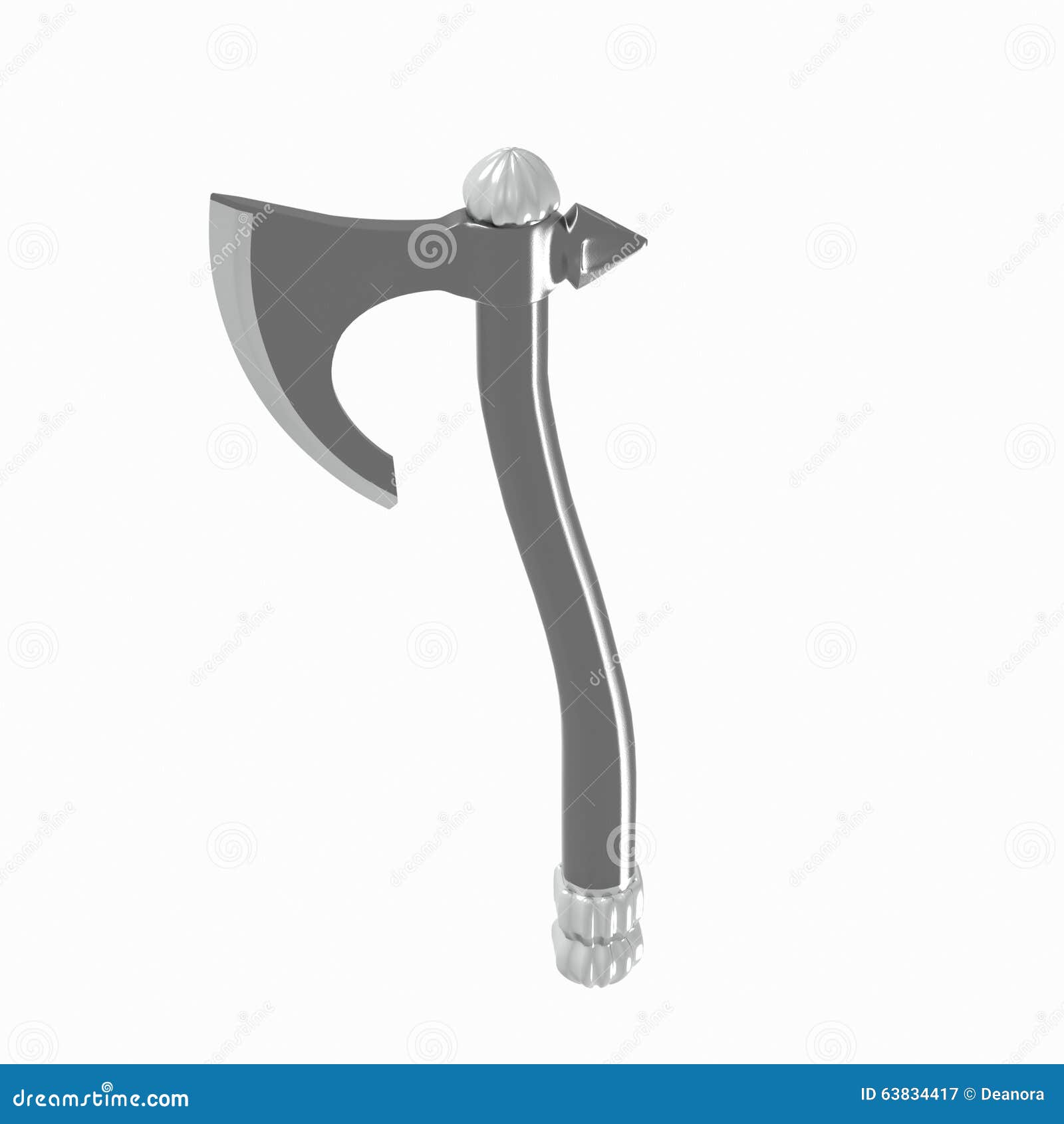 Middeleeuwse Strijdbijl Met Glans Stock Illustratie - Illustration of ...