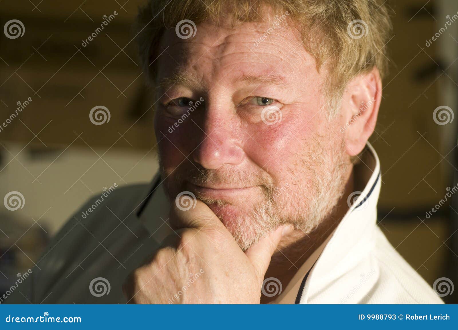 Middle Age Handsome Man Smiling Portrait Stock Image - Image of ciitzen ...