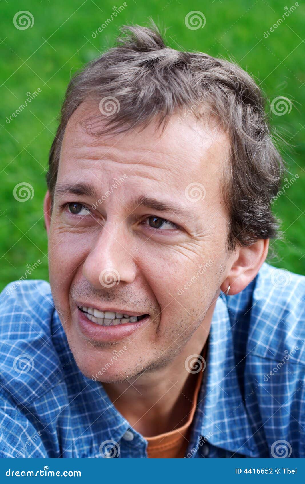 Middle-age man stock photo. Image of shirt, decision, cyan - 4416652