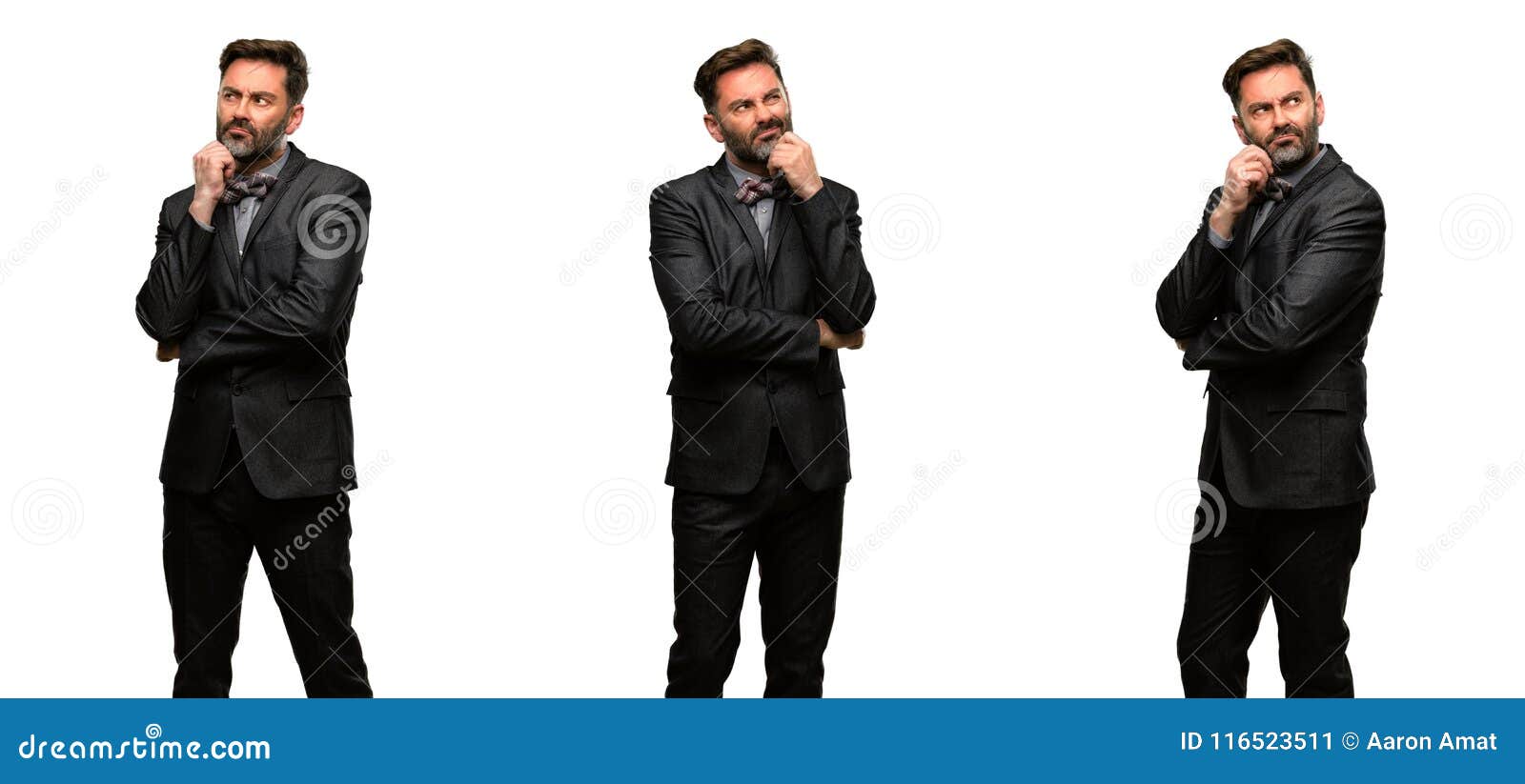 Middle Age Man Wearing a Suit Stock Image - Image of people, handsome ...