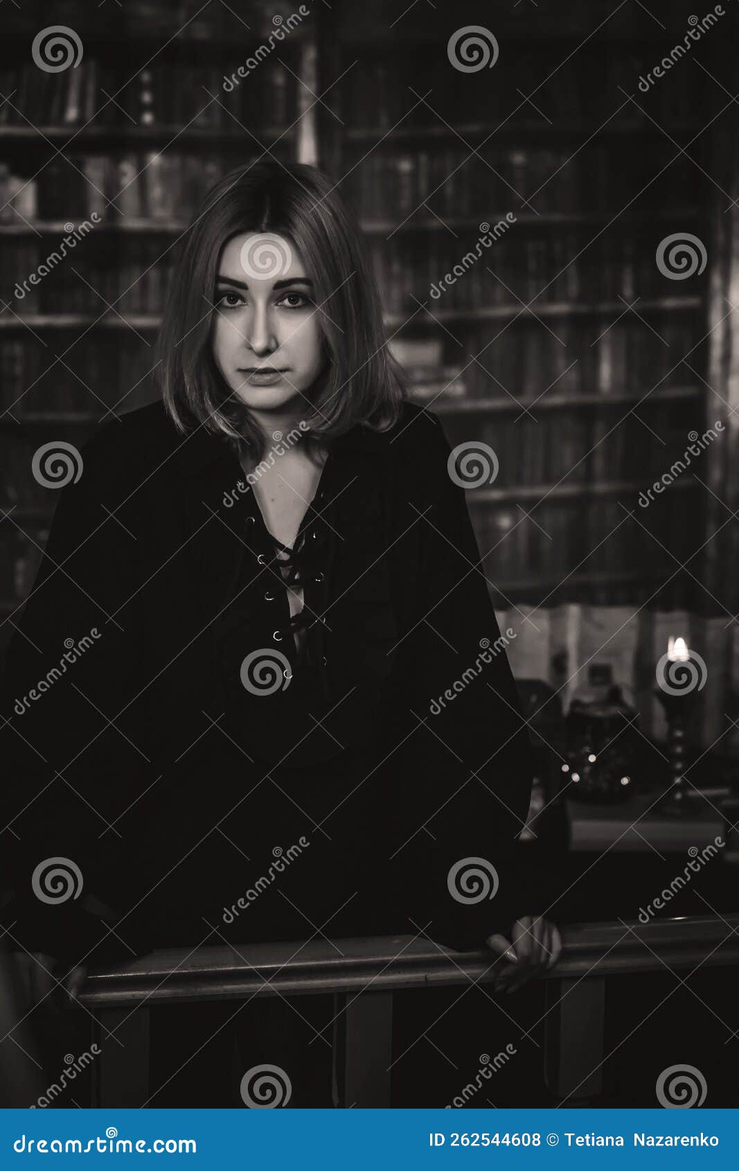 Vampire Style, Gothic Atmosphere, Non Binary Stock Photo - Image of ...