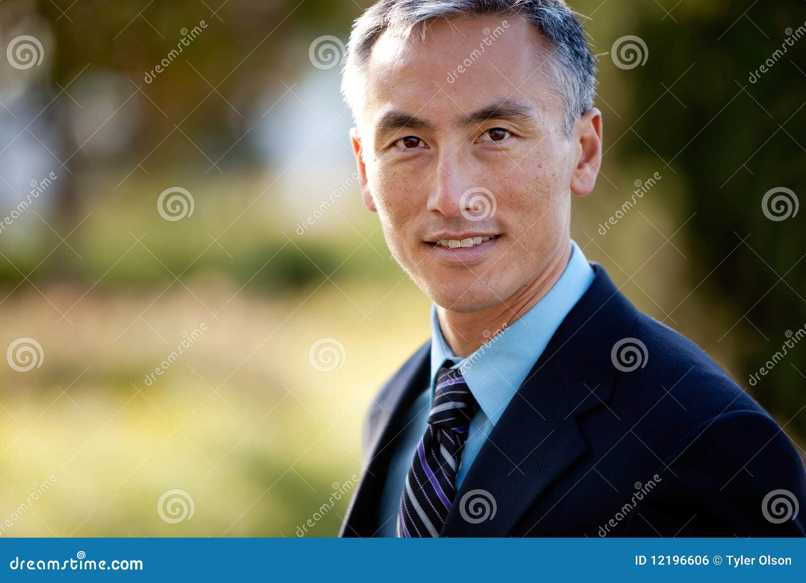 Middle Aged Businessman in Suit and Tie Stock Photo - Image of copy ...