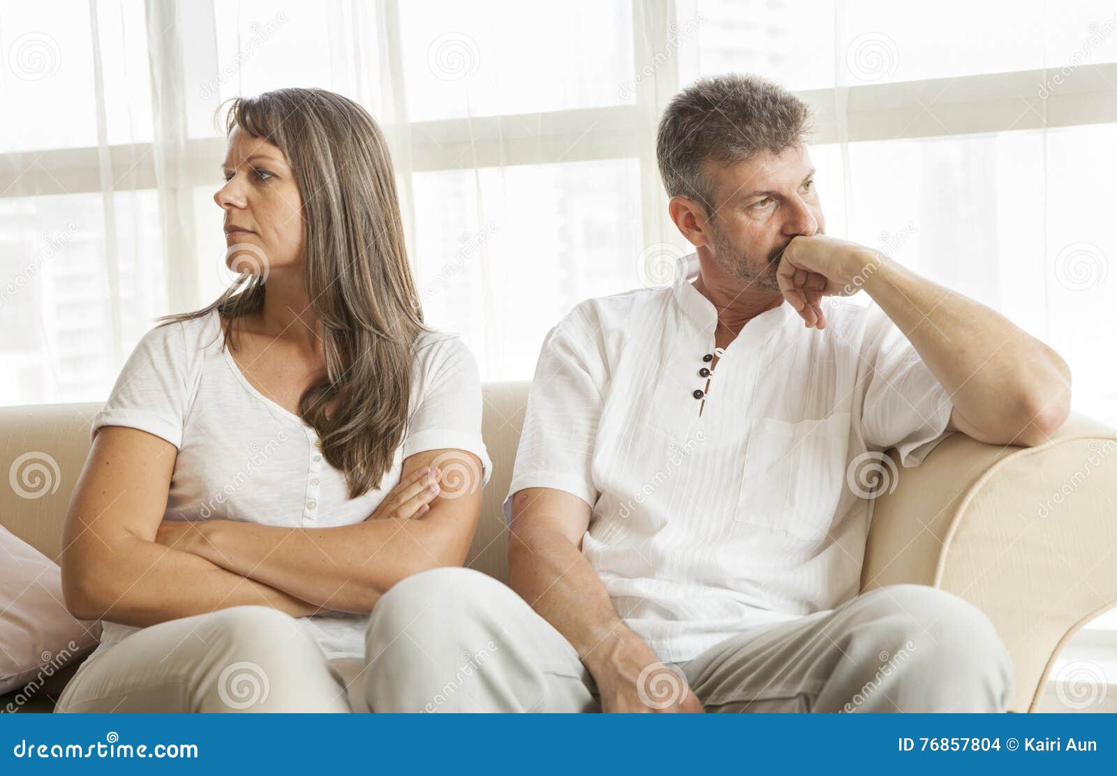 Middle Aged Couple Fighting Stock Photo - Image of household, dispute ...