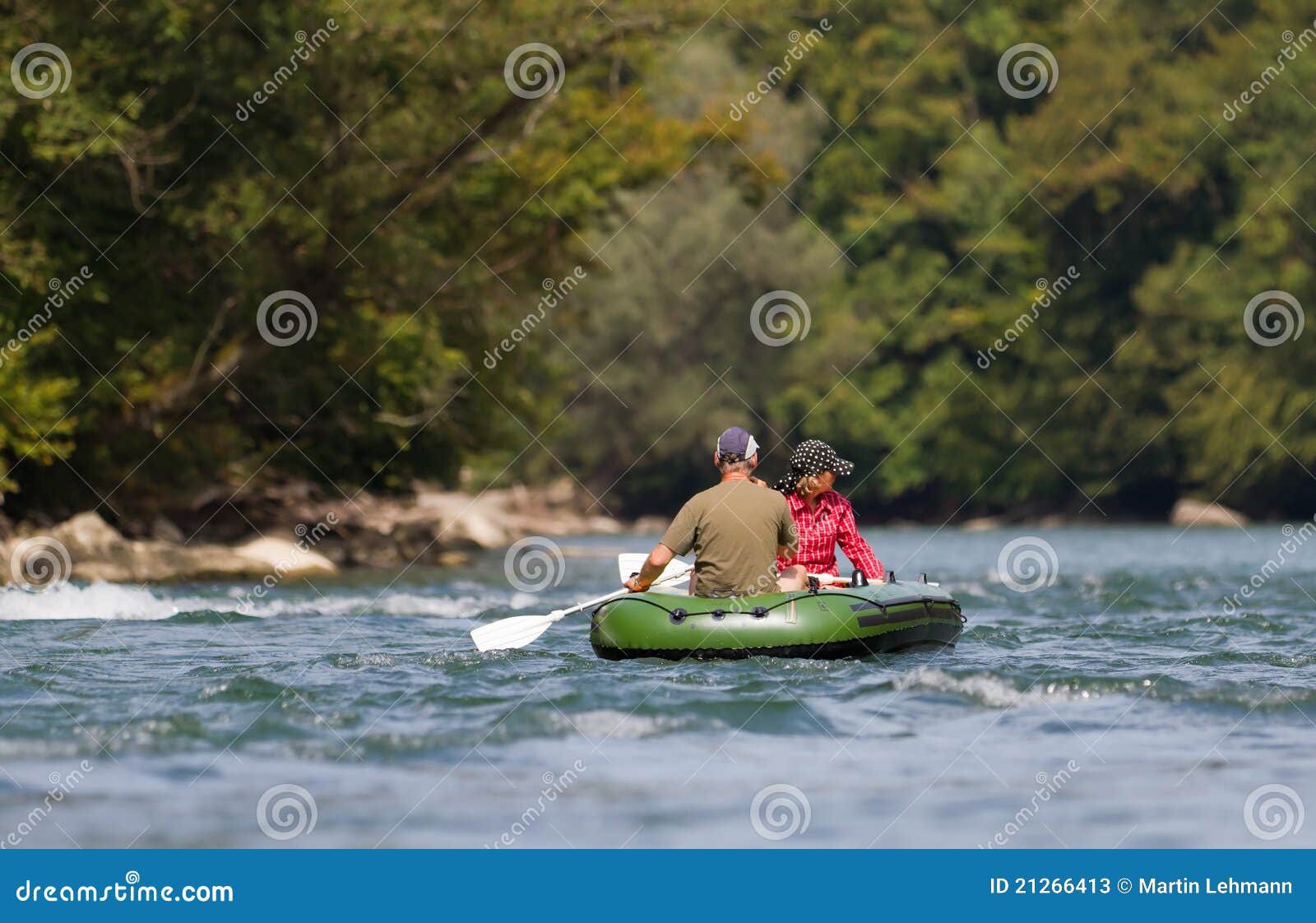Middle aged couple rafting stock image. Image of boat - 21266413