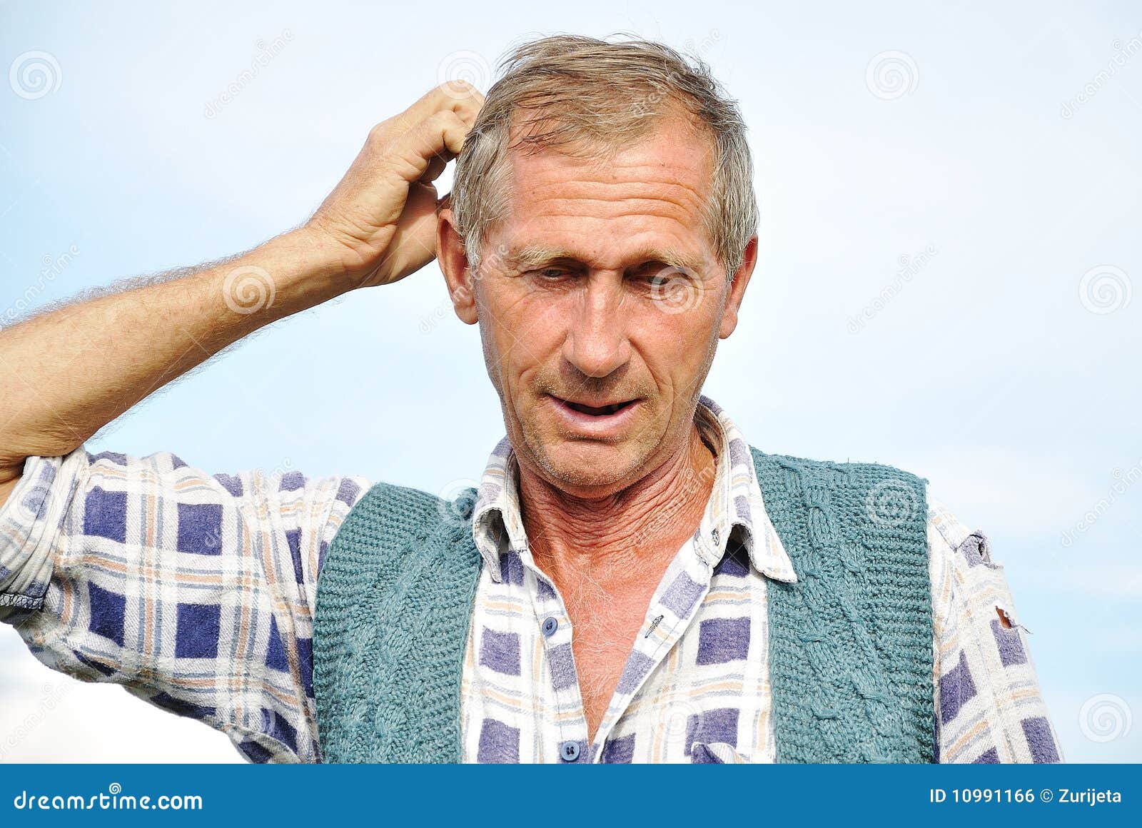Middle Aged Male Person with Interesting Gestures Stock Photo - Image ...