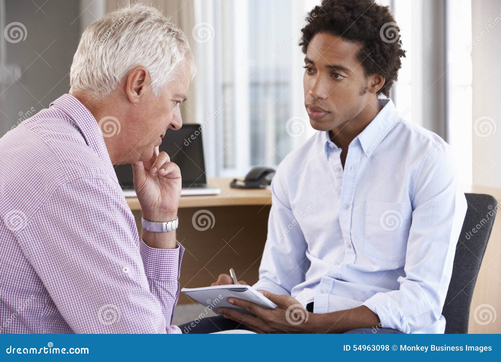 Middle Aged Man Having Counselling Session Stock Photo - Image of ...