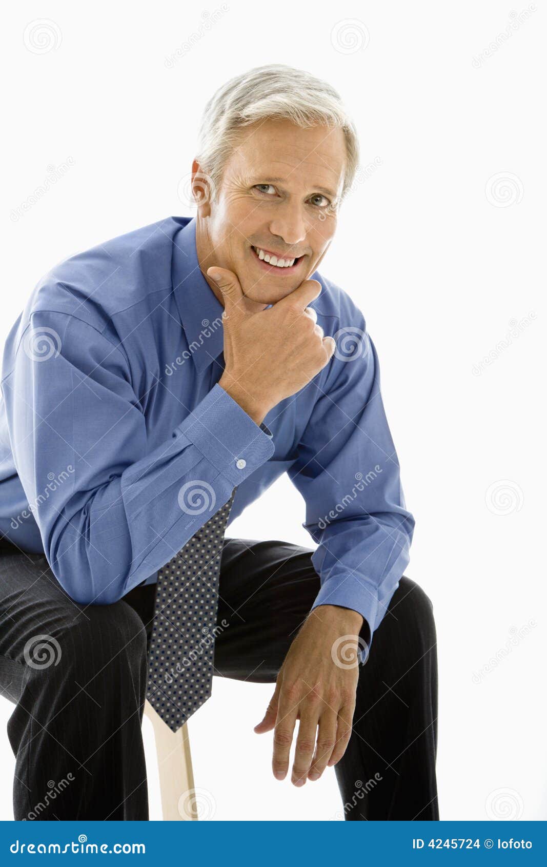 Middle aged man portrait. stock photo. Image of adult - 4245724